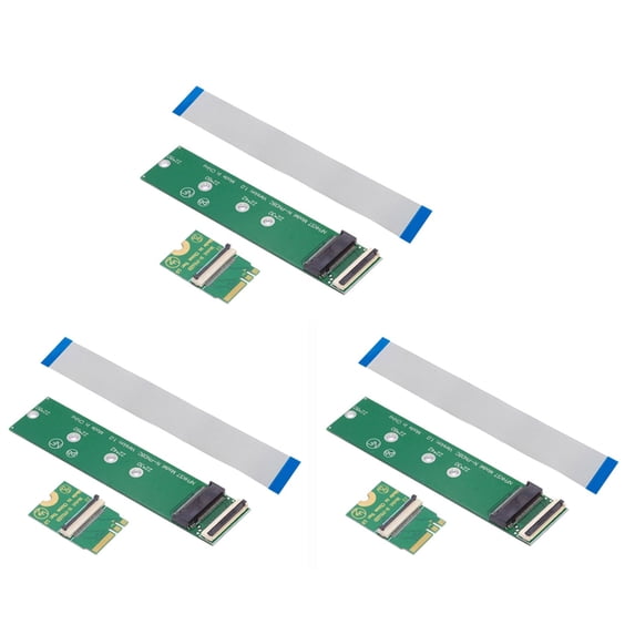 3X New Key A+E Interface WIFI to M.2 Key M Interface FPC Soft Bank SSD ...