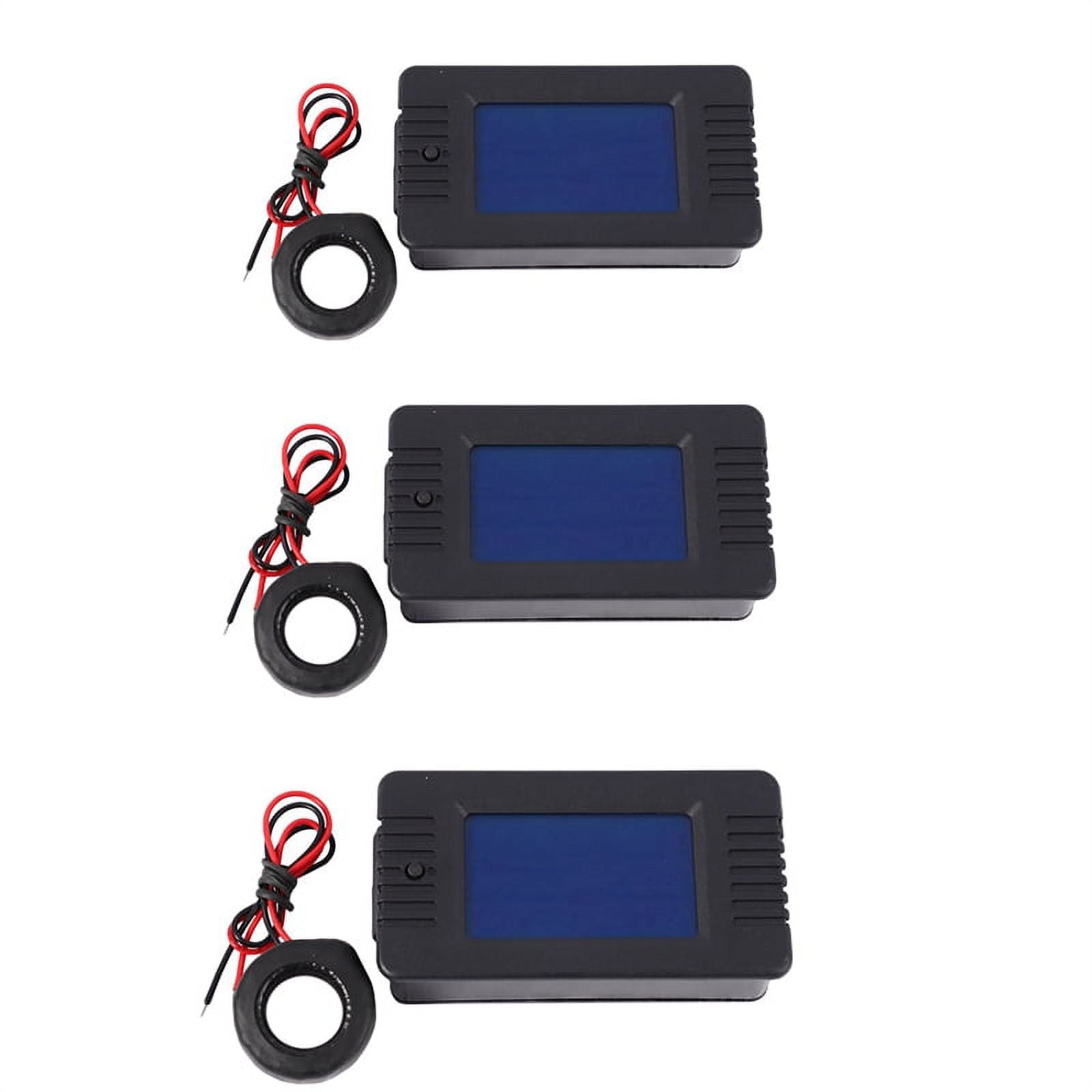 3X Newest AC 6In1 220V 100A Single Phase Digital Panel Amp Volt Current ...