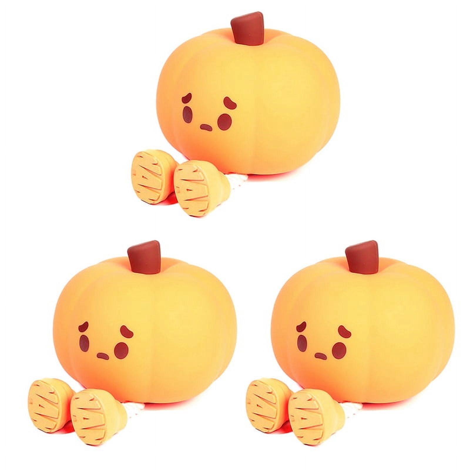 3X Night Light Cute Lamp Pumpkin Touch Sensor Lamp Christmas Night Lamp ...