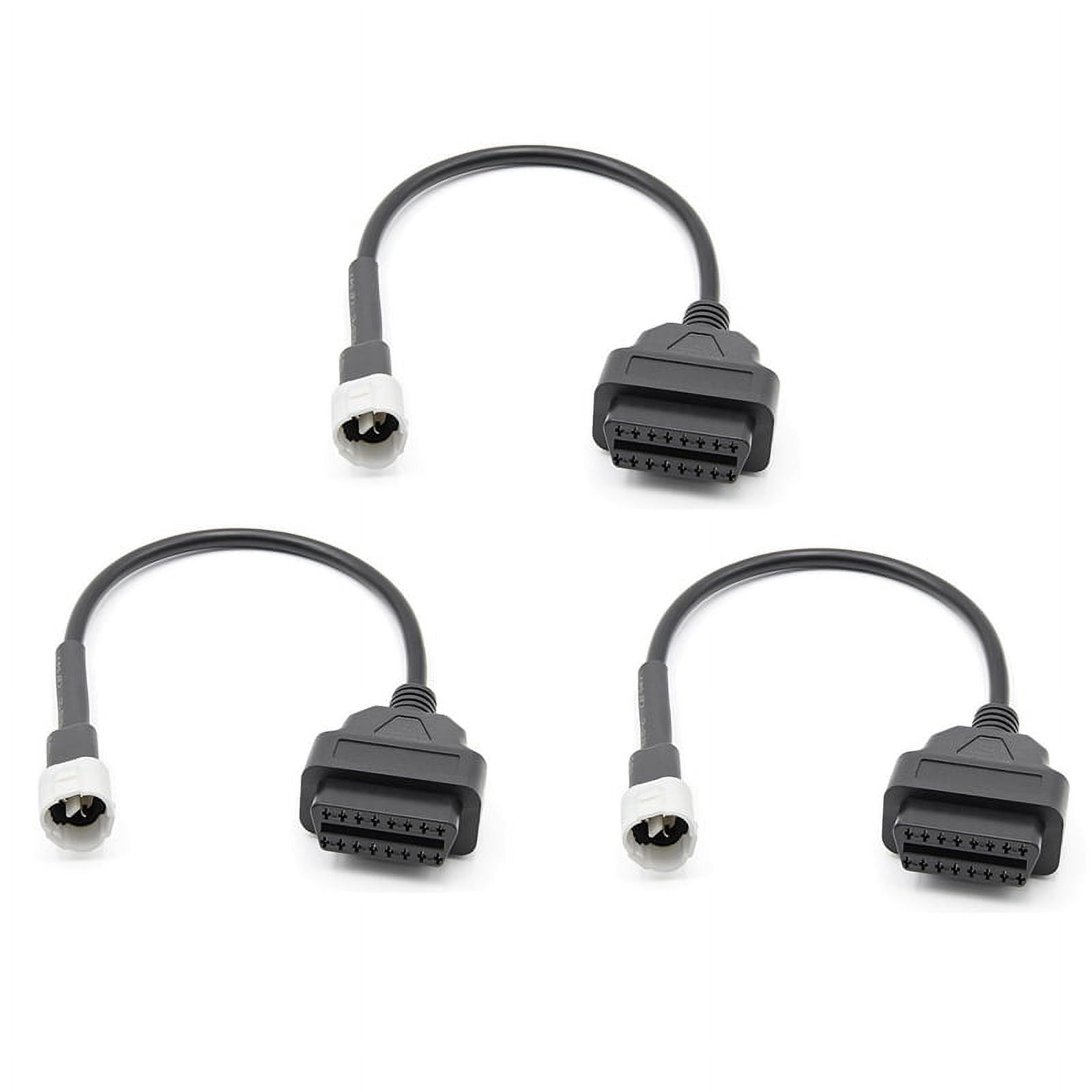 3X OBD Motorcycle Cable for 3 Pin Plug Cable Diagnostic Cable 3Pin to ...
