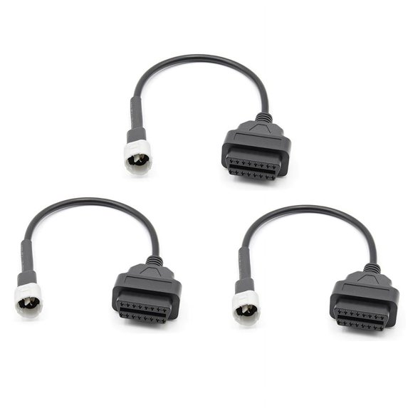 3X OBD Motorcycle Cable for 3 Pin Plug Cable Diagnostic Cable 3Pin to ...