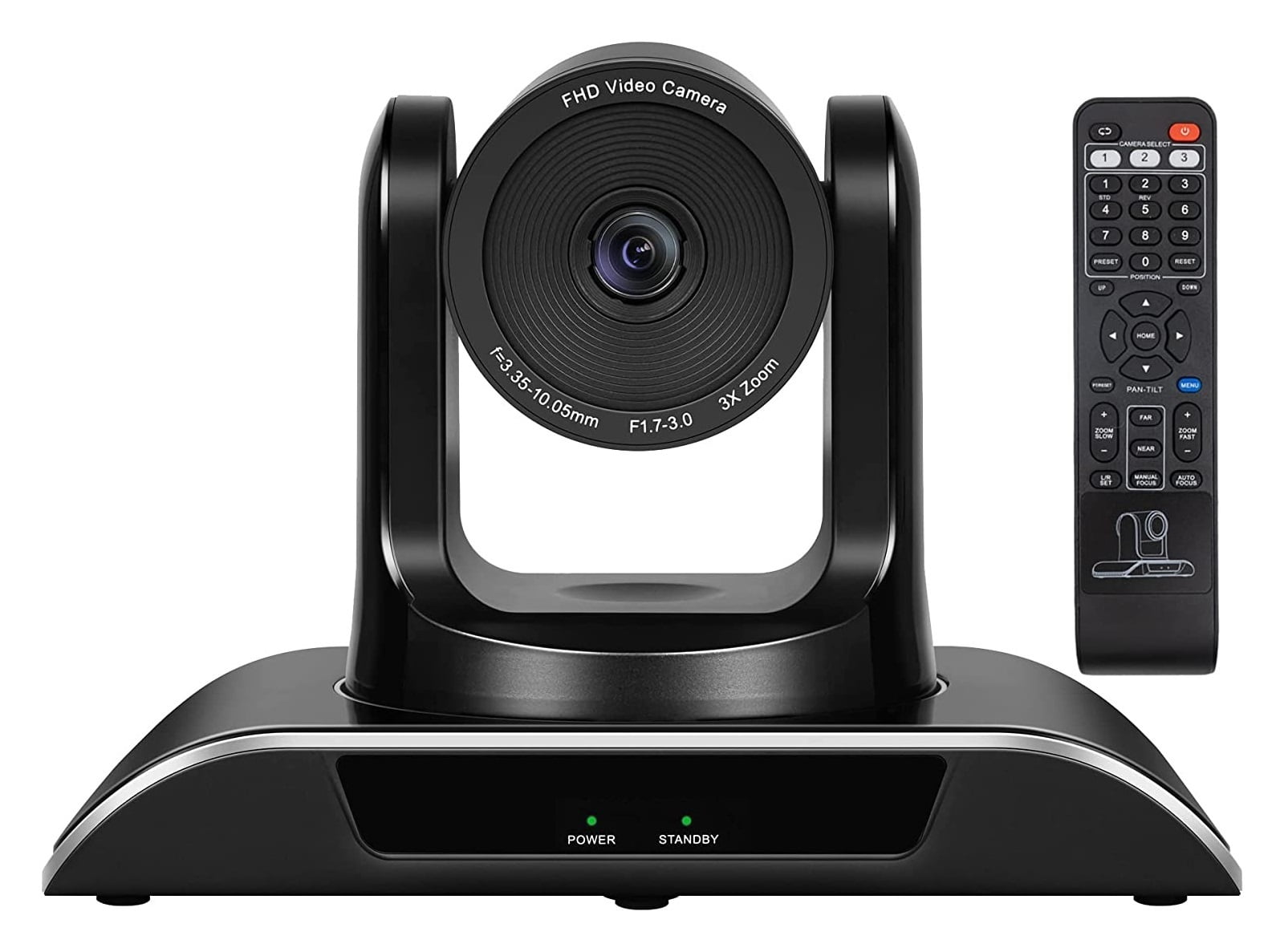 3X Optical Zoom USB Video Conference Camera HD 1080P Webcams Wide-Angle ...