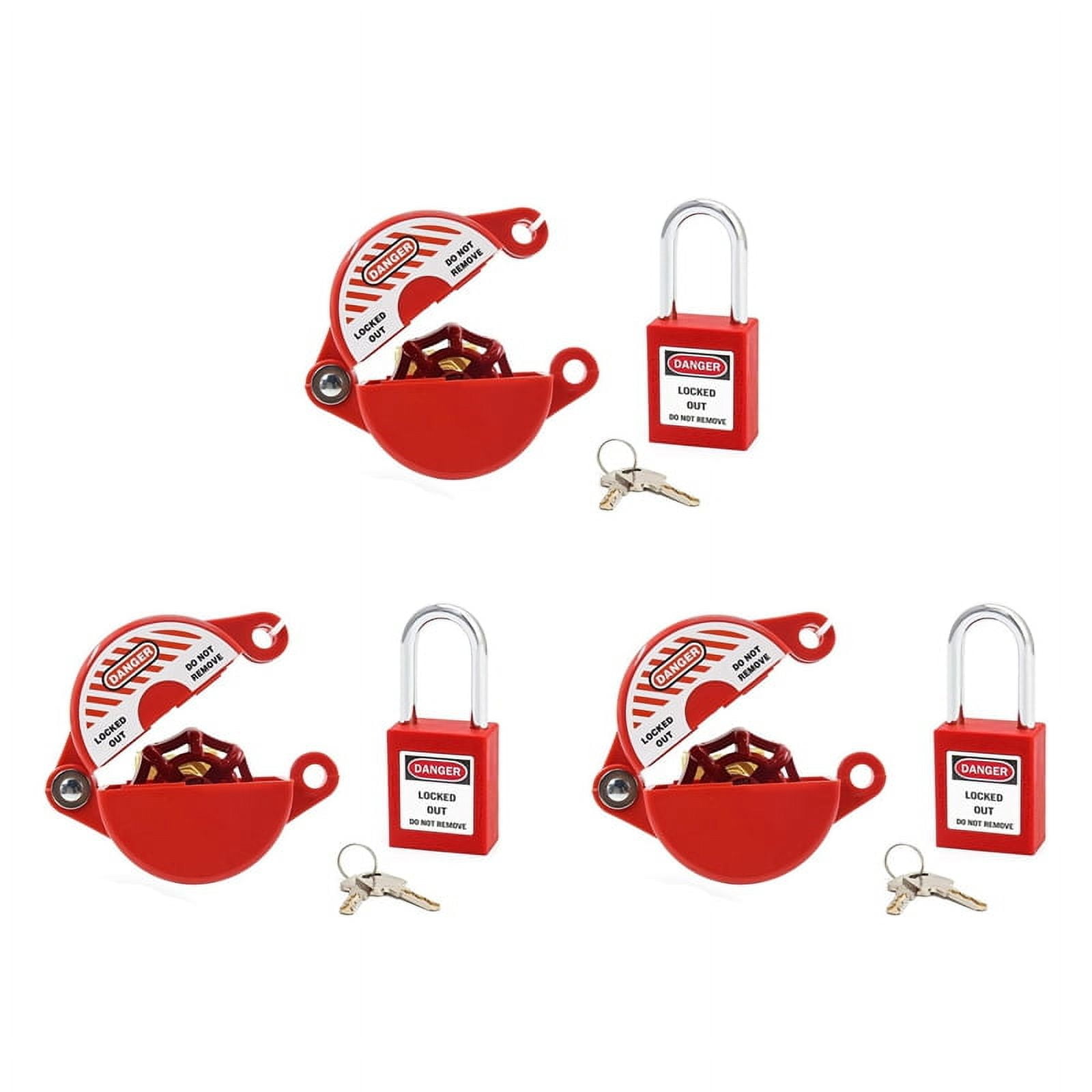 3X Outdoor Faucet Lock with Safety Padlock - Water Spigot Lock, Hose ...