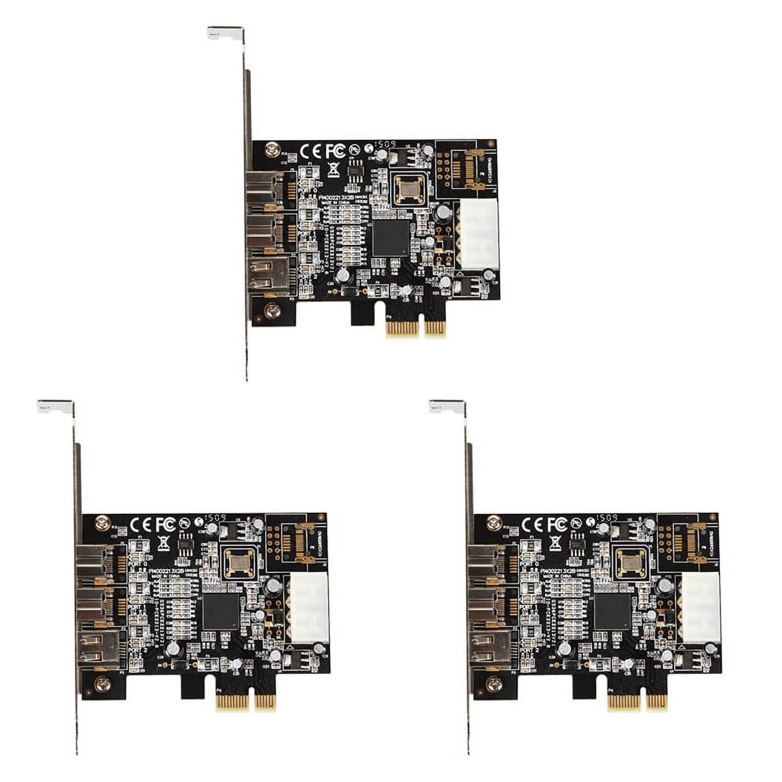 3X PCI Express 3 Port Video Capture Card Firewire 1394B & 1394A PCIe 1. ...