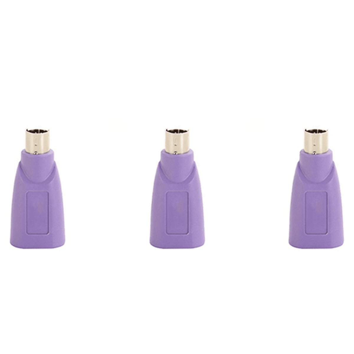 3X PS2 to USB Connector, Computer Mouse and Keyboard Mini Adapter ...