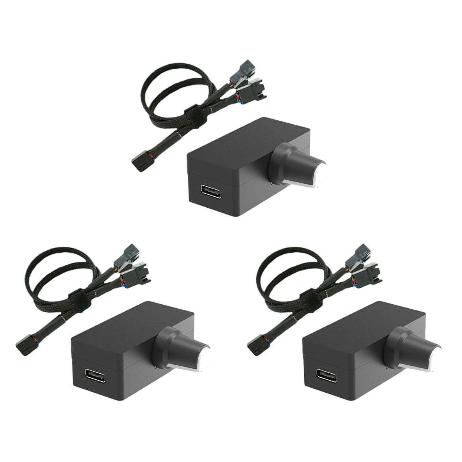 3X PWM Speed Controller 4Pin Fan Governor USB TYPE-C Power Supply DIY ...