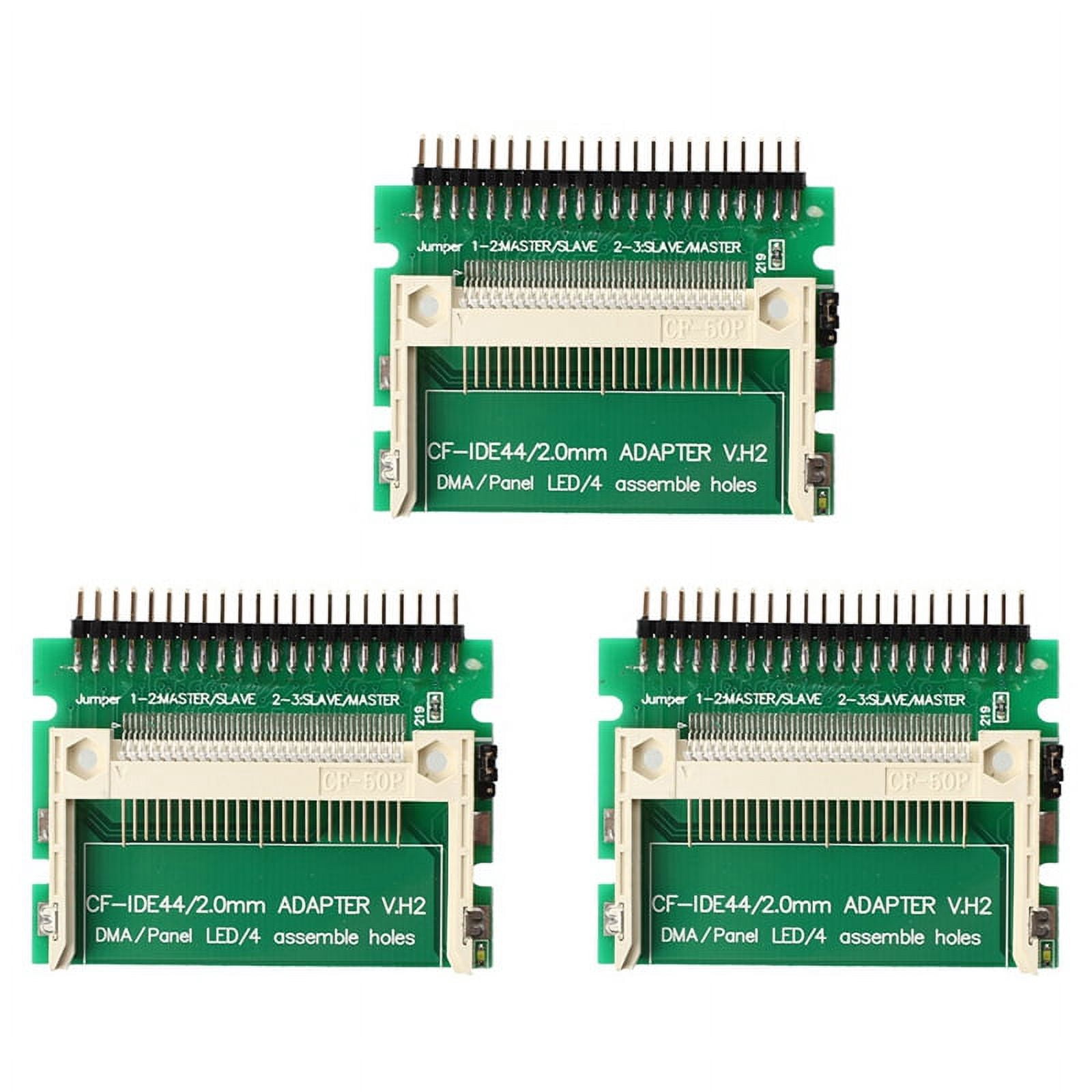 3X Pin-Bare Laptop 44-Pin Male IDE to Card Adapter,3 x 44 Pin Adapter ...