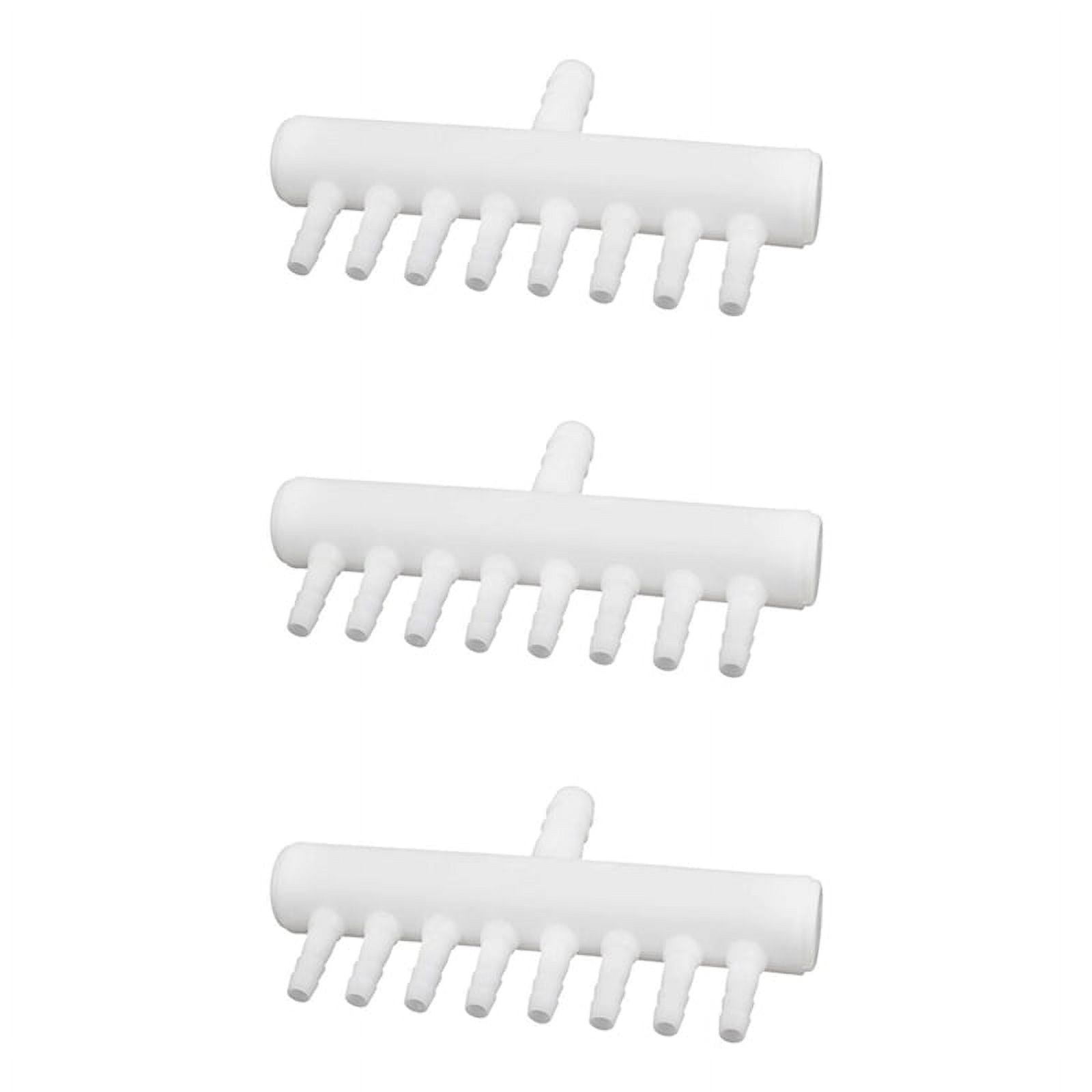 3X Plastic 8-Way Aquarium Tube Splitter Air Valve,3 x Aquarium Tube ...