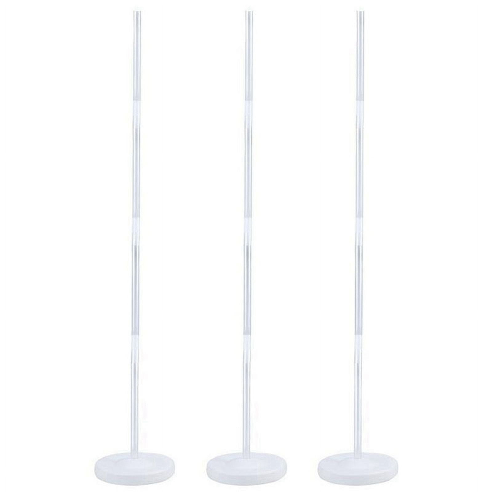 3X Plastic Balloon Arch Column Stand with Base Kits Wedding Birthday ...