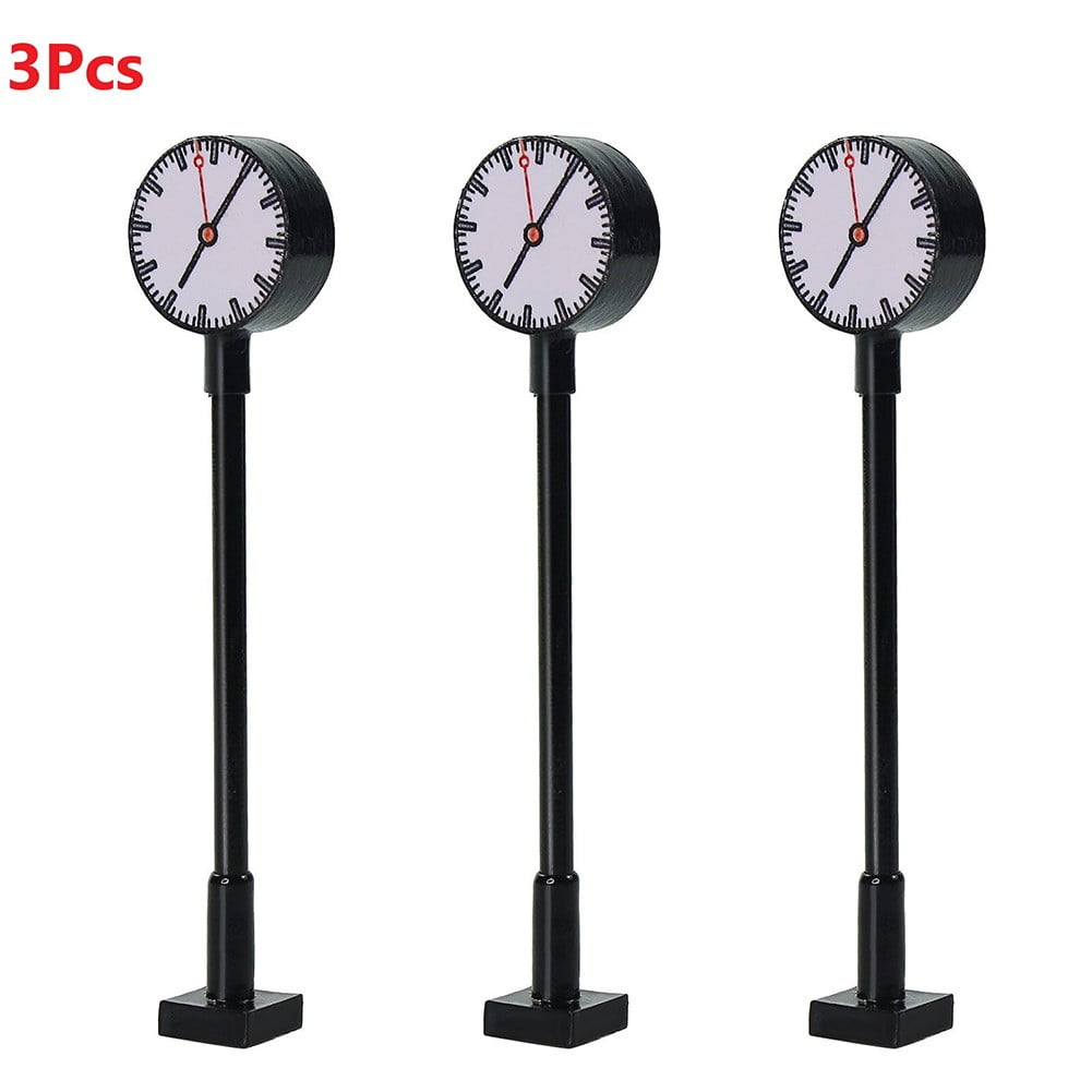 3X Platform Clock Lamp Model Railway Light Layout Model Railway Ho ...
