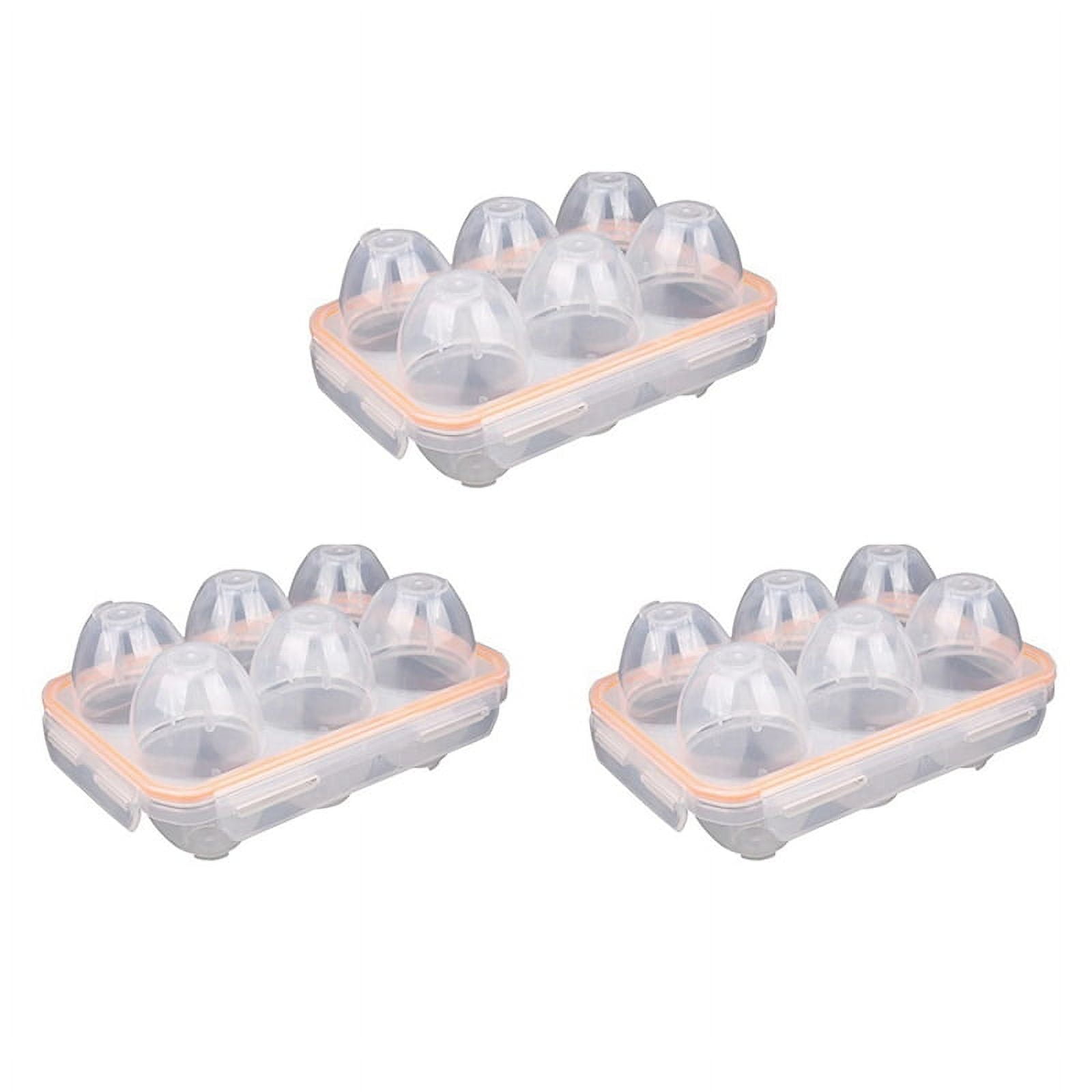 3X Portable Camping Shockproof and Leakproof 6 Eggs Carrier Container ...