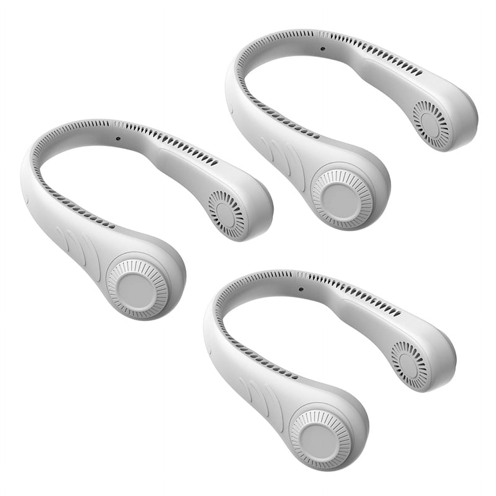 3X Portable Leafless Hanging Neck Fan,360 Degree Lazy Neckband Fan 78 ...