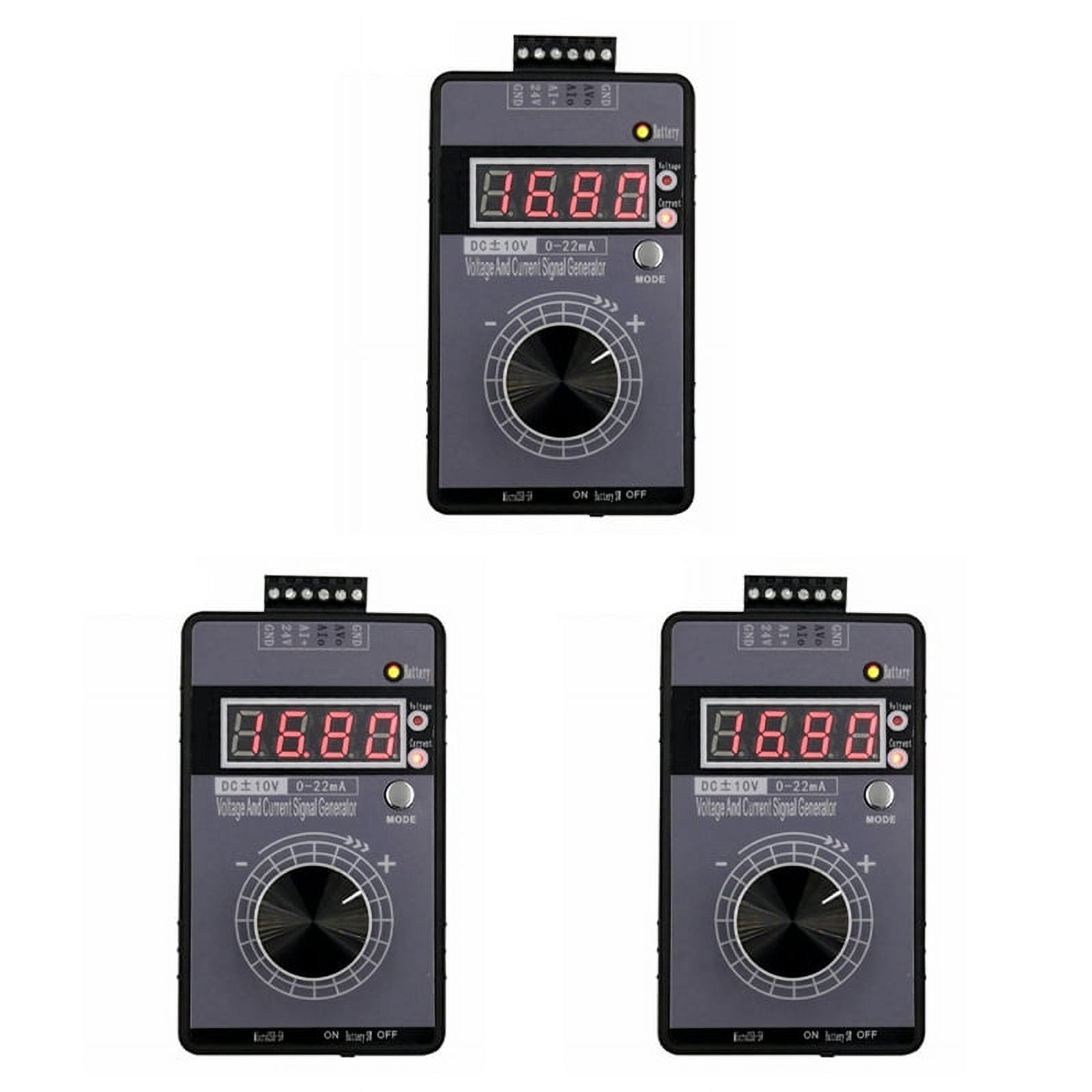 3X 4-20MA Current Voltage Signal Generator, Analog Simulator for PLC ...