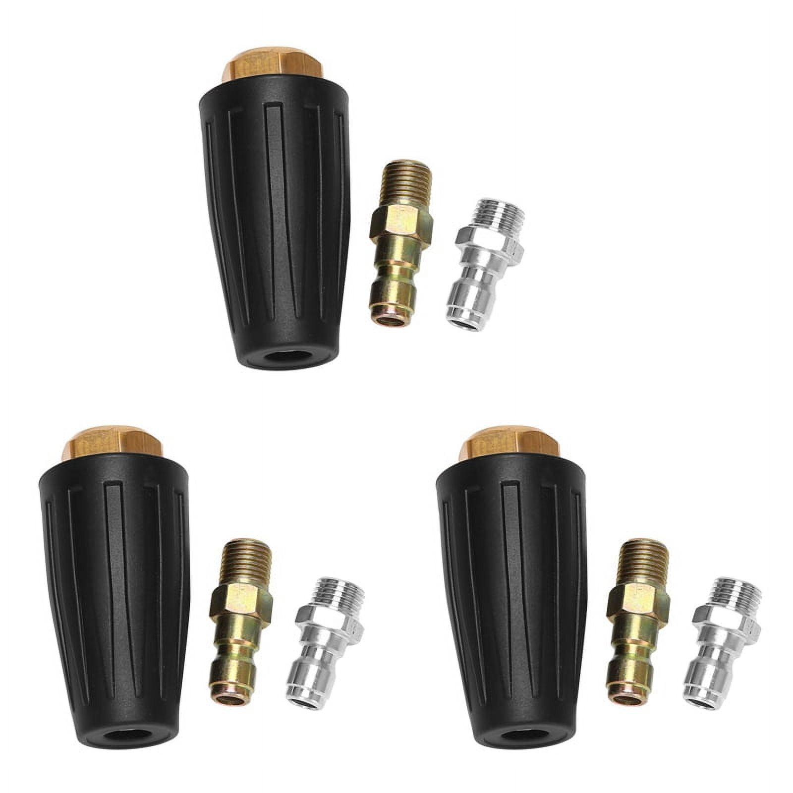 3X Pressure Washer Rotating Turbo Nozzle Universal with 1/4 Inch Quick ...