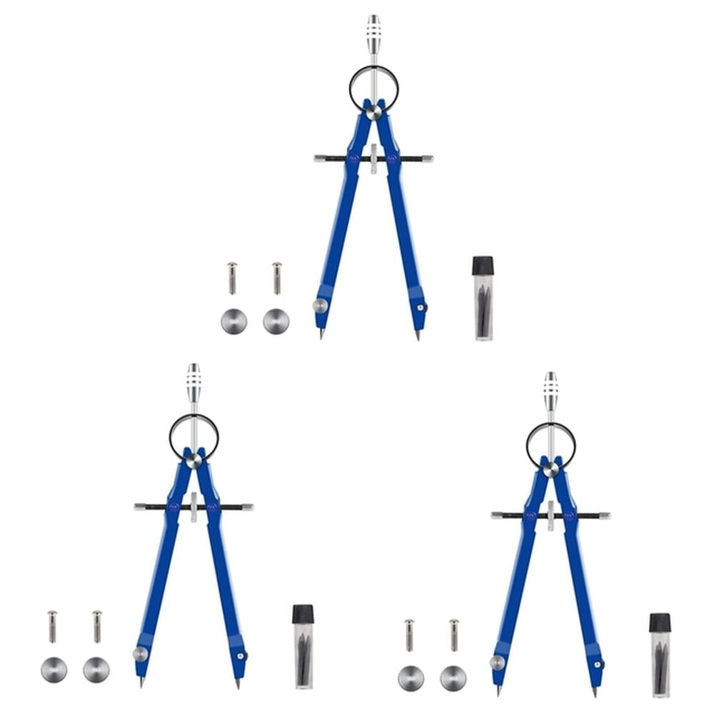 3X Professional Compass, Compass Geometry Set With Lock, Math And ...