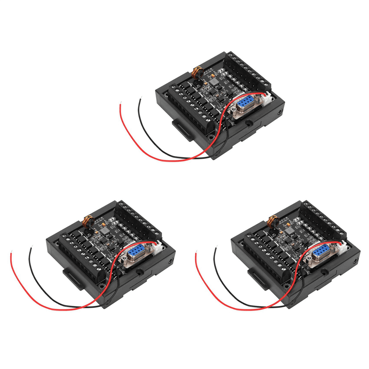 3x Programmable Controller Fx1n 20mt Plc Module Regulator Industrial Control Board Dc24v Logic 