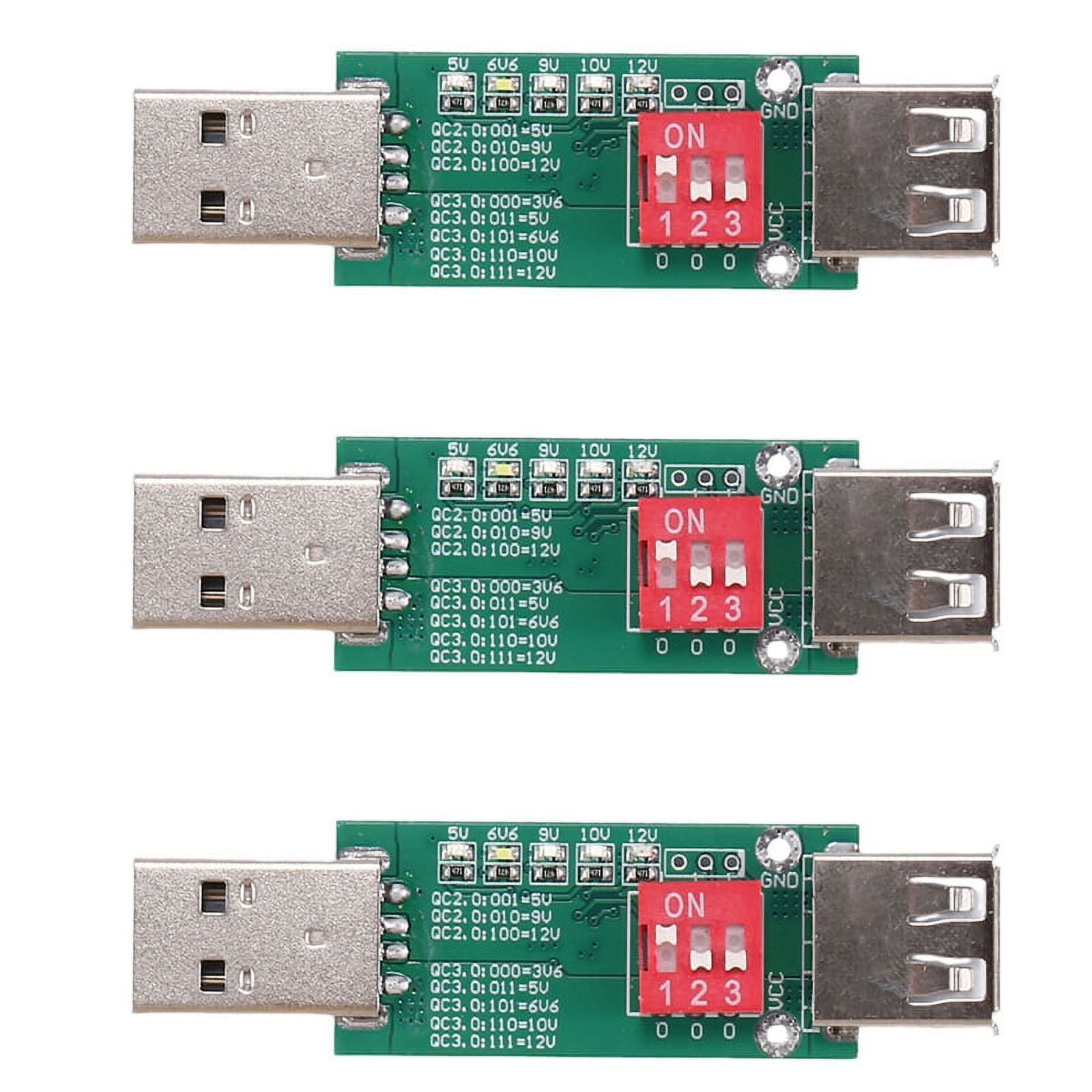 3X QC3.0 Decoy QC Adapter Tester Board for QC2.0 QC3.0 Fast Charge ...