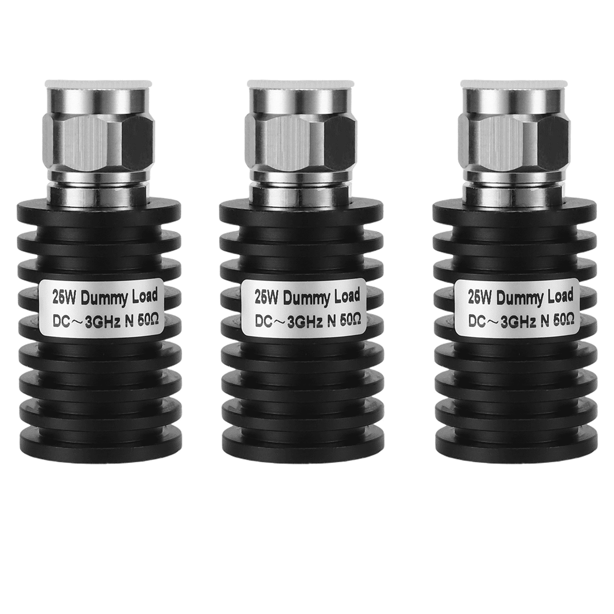 3X RF Coax 25W N Male Connector Small 50 Ohm DC-3GHz , Dummy Load Plug - Walmart.com