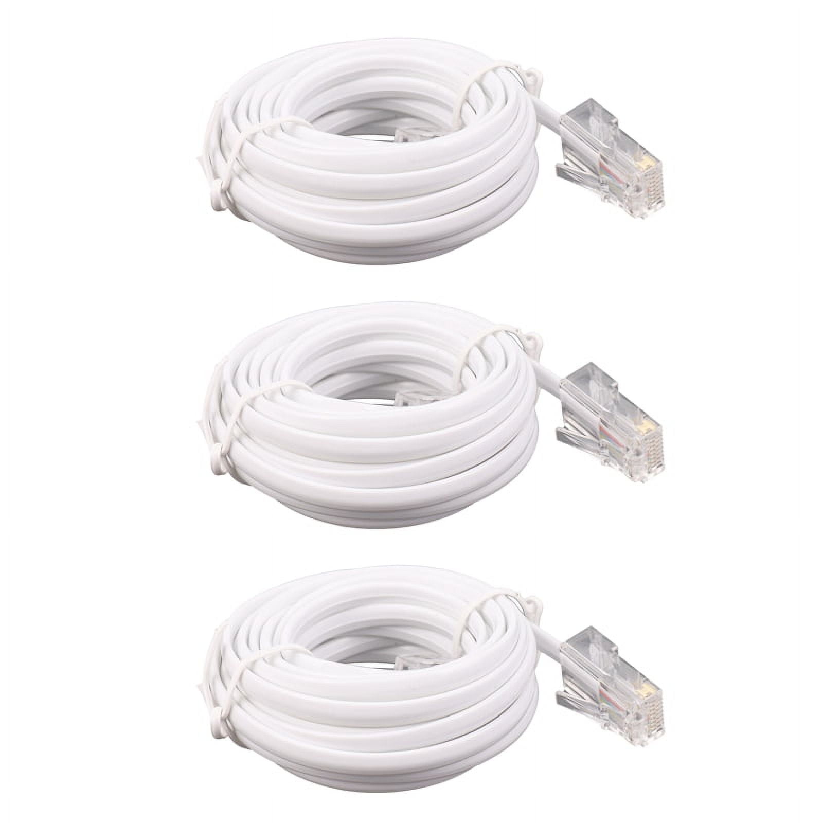 3X RJ11 6P4C to RJ45 8P4C Modular Phone Internet Extension Cable 3 ...