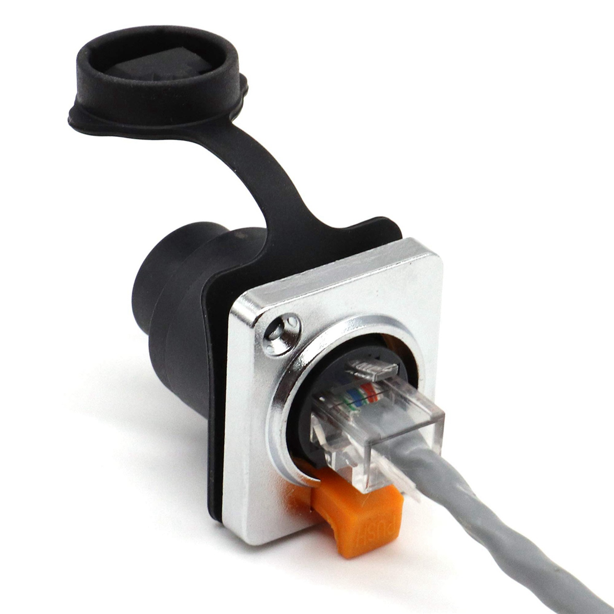 3X RJ45 Waterproof Network Connector 8P8C Female Panel Mount Sockets ...