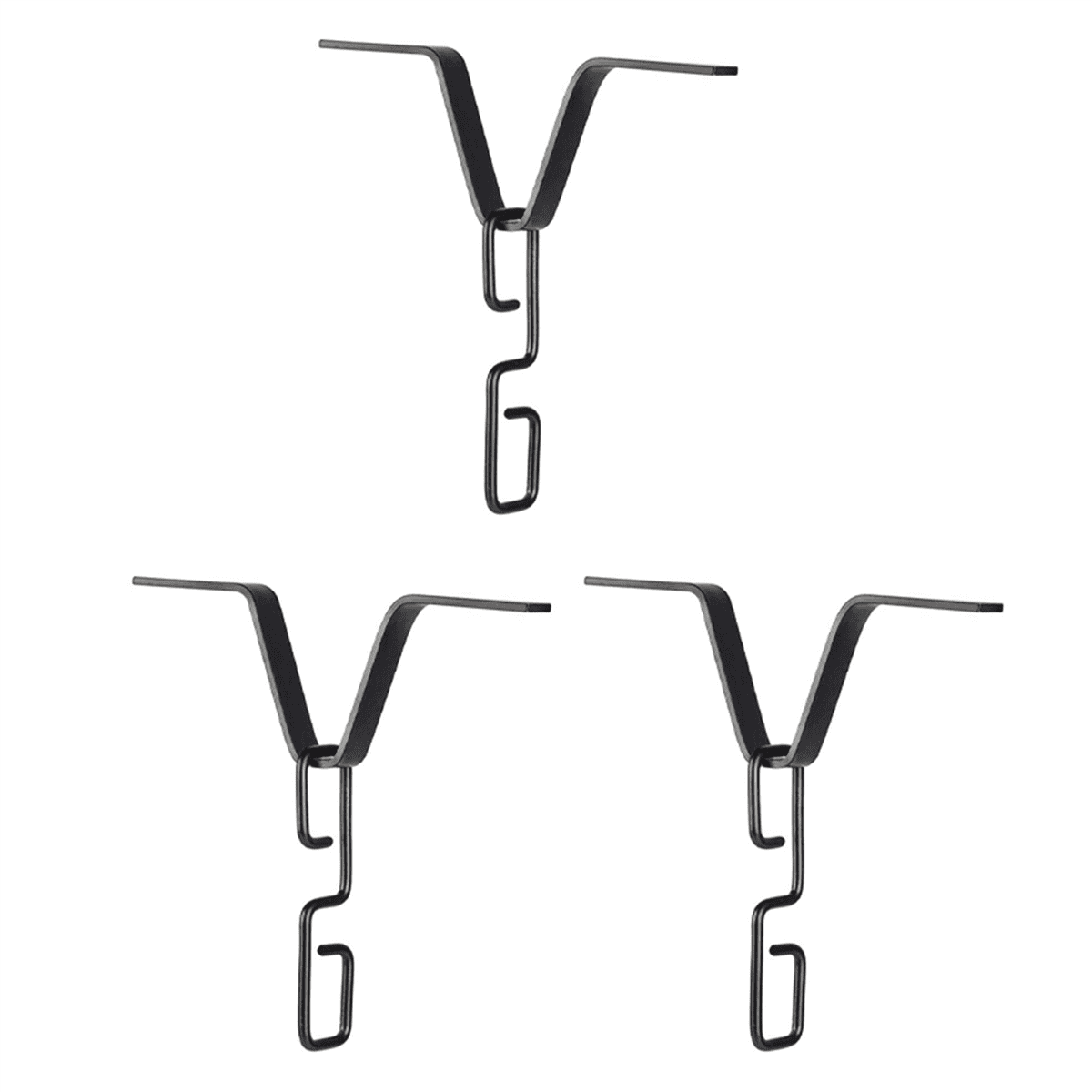 3X Rain Chain Gutter Adapter, Black V-Shaped Rain Chain Adapter with S ...