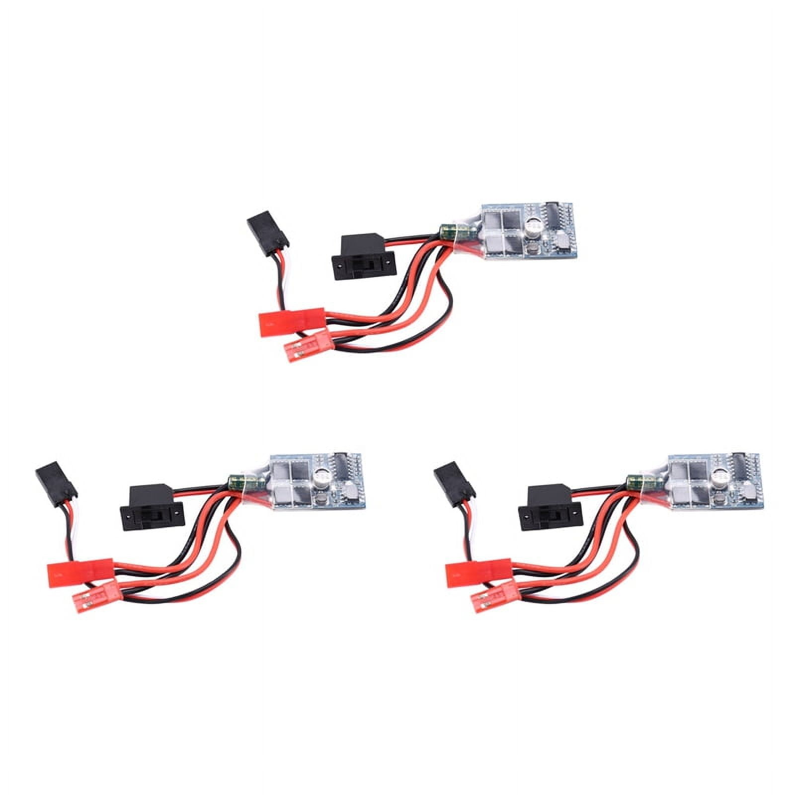 3X Rc ESC 10a Brushed Motor Speed Controller for Rc Car Boat W/O Brake ...