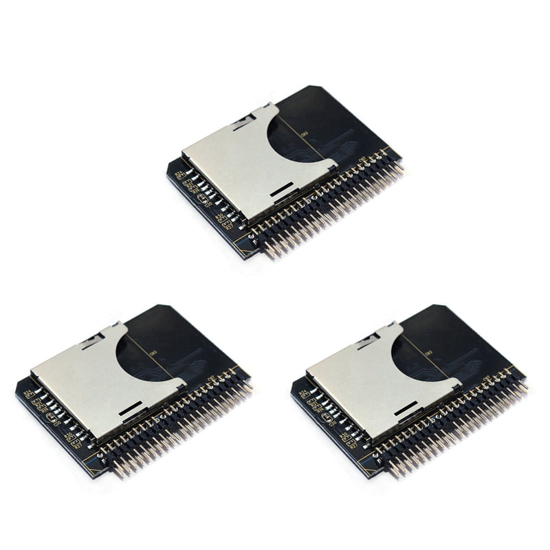 3X SD to 2.5 Inch IDE 44 Pin Converter Card IDE SD Card Adapter SSD ...