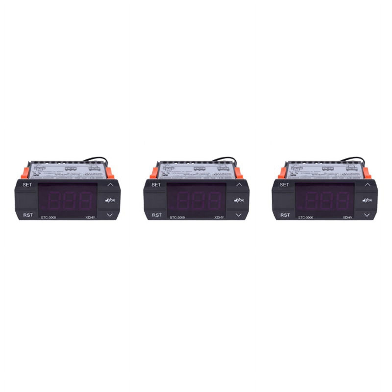 3X -3000 110V-220V 30A Digital Temperature Controller Thermostat with ...