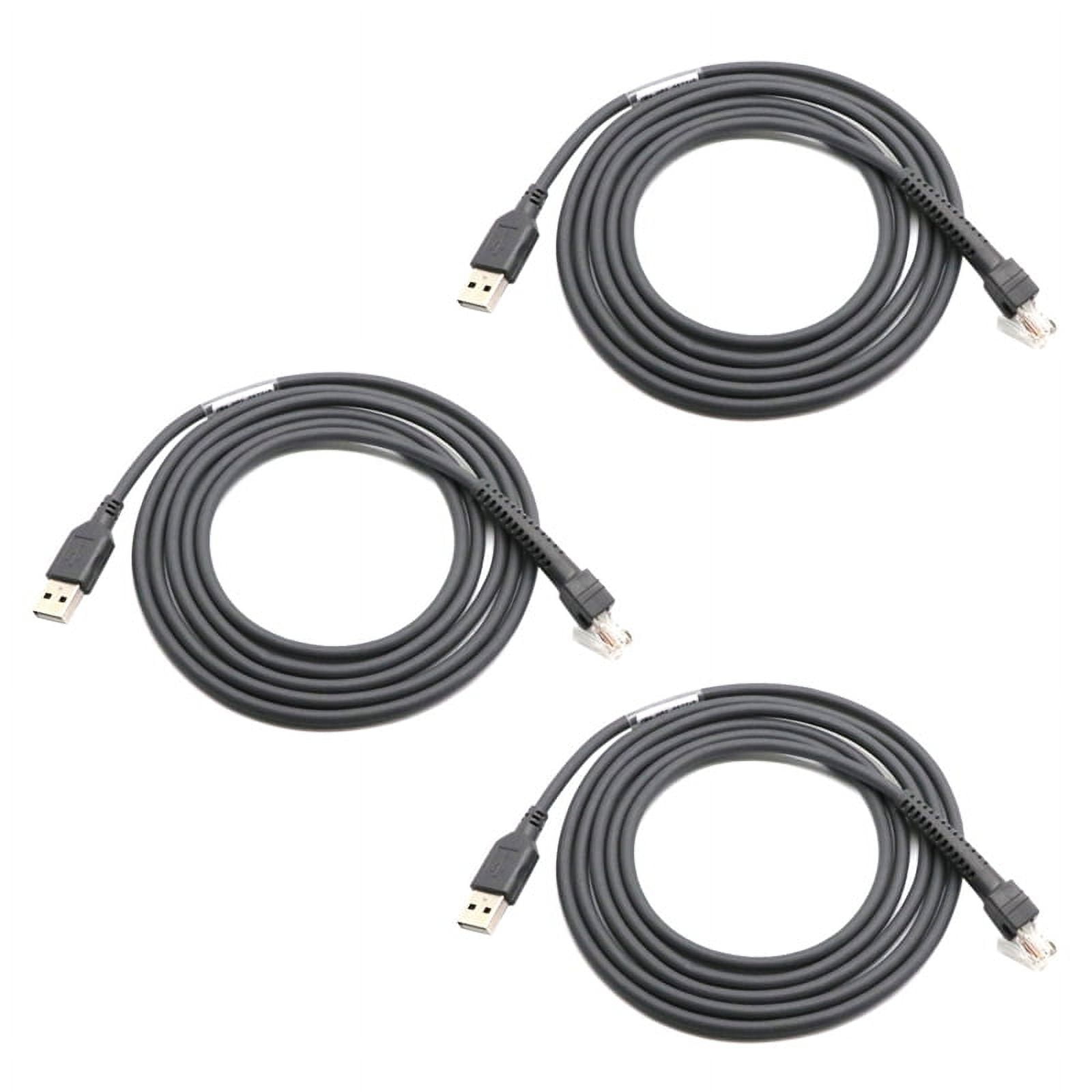 3X Scanner Data Cable LS2208 LS4208 DS9208 Barcode Scanner USB Port ...