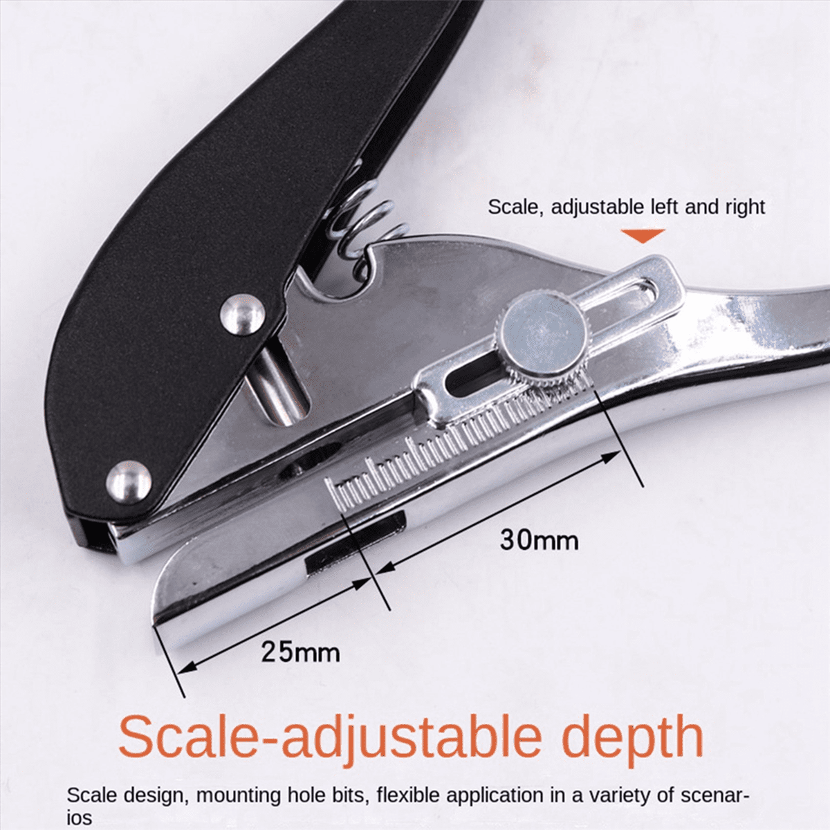 3X Screw Covers Hole Punch 8mm Aperture Round Punch Pliers Credit Paper ...