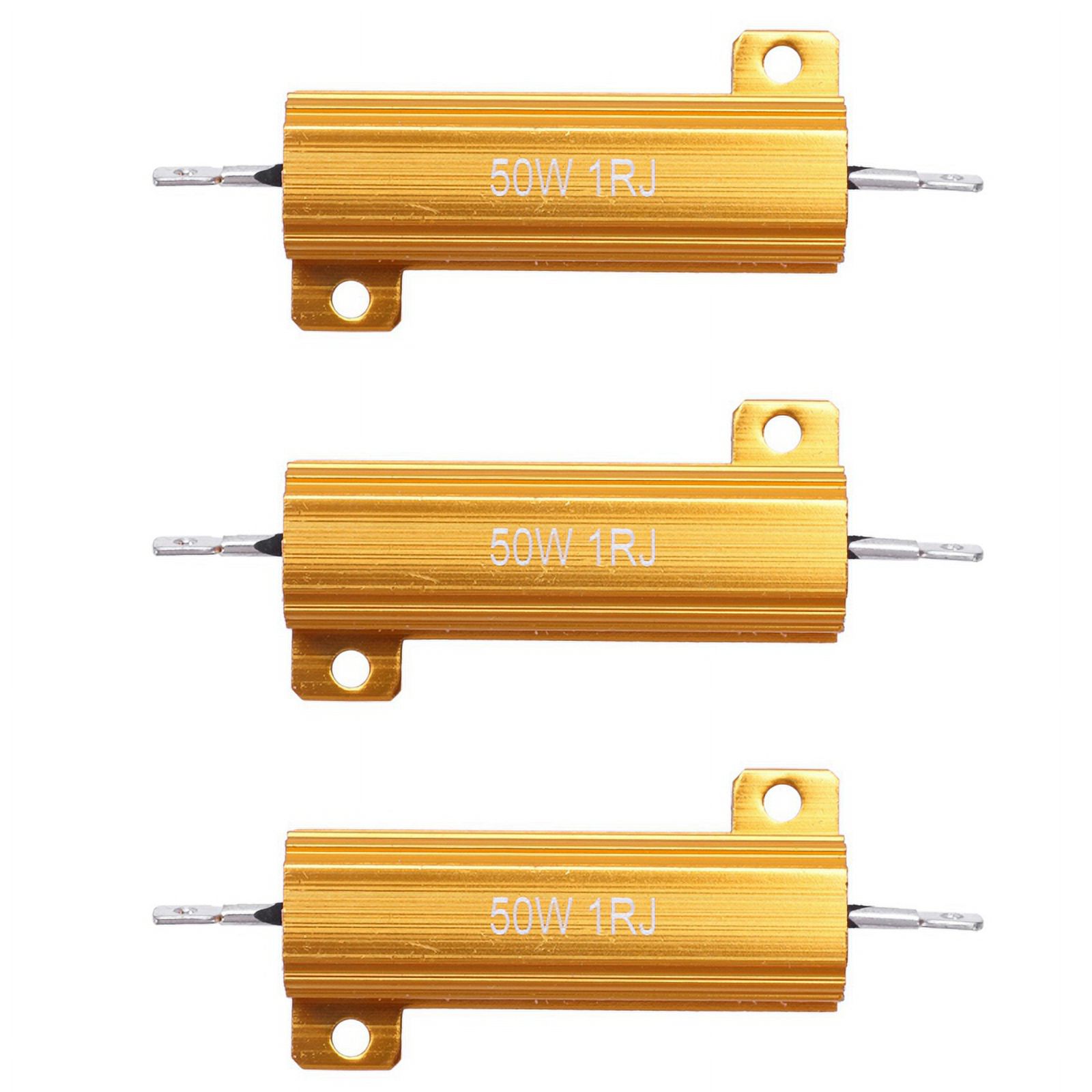 3X Screw Tab Wirewound Aluminium Resistor 1 Ohm 5% 50 Watt - Walmart.com