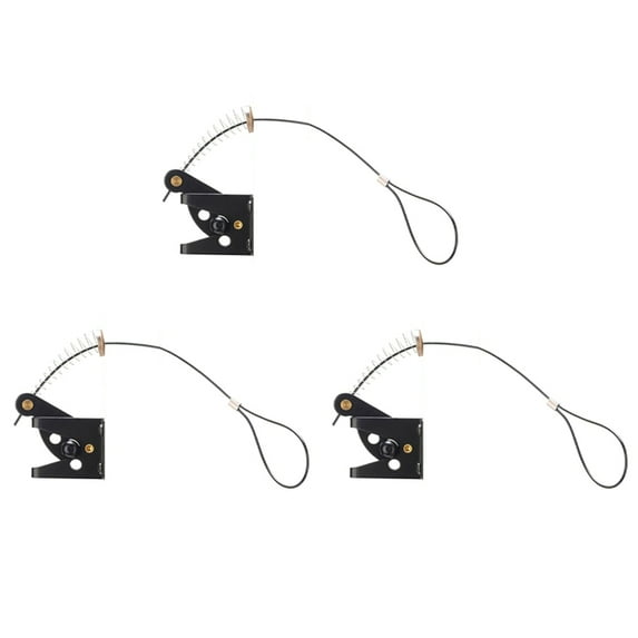 3X Self Locking Gate Latch for Wooden Fence Heavy Duty, Steel Spring ...
