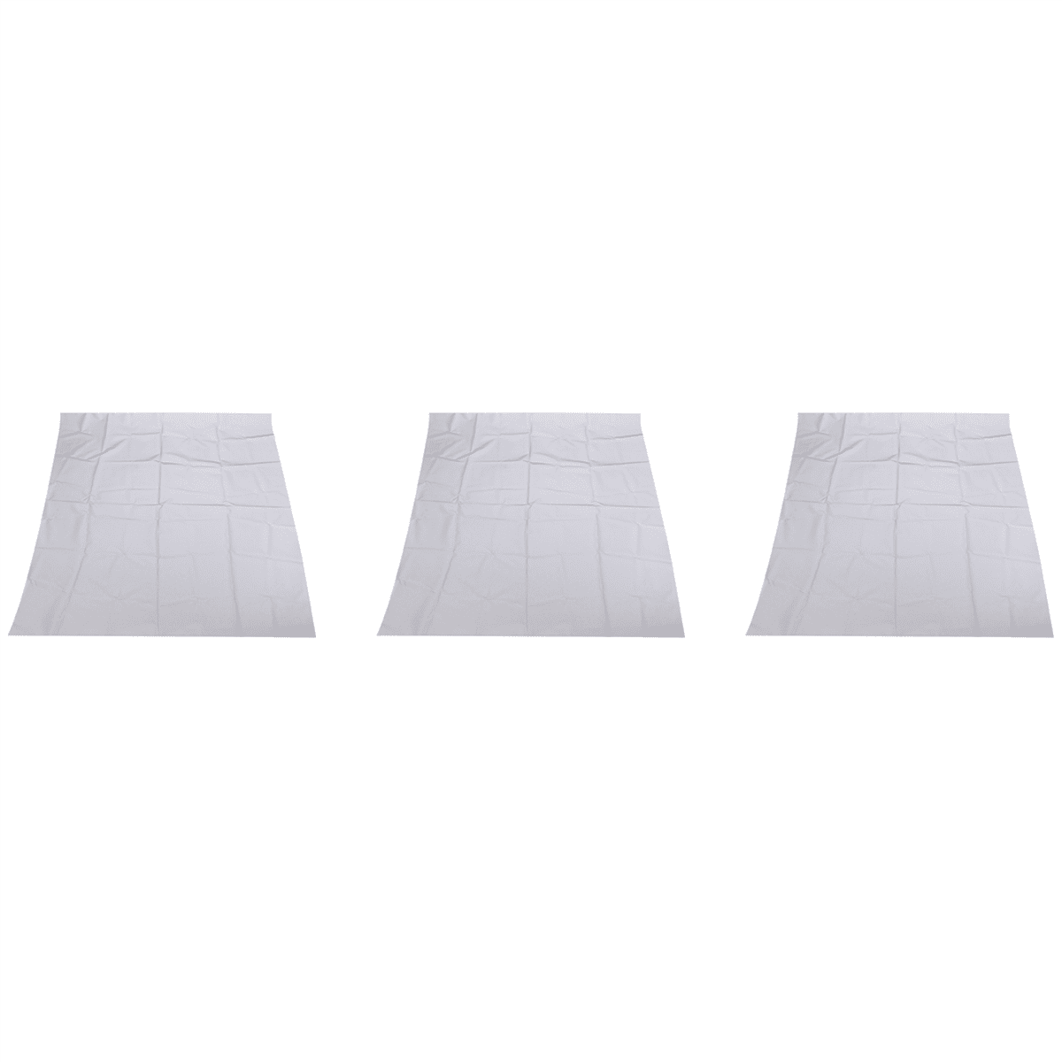 3X Silver Reflective Fabric Sew on Cloth Material Highlight Chemical ...