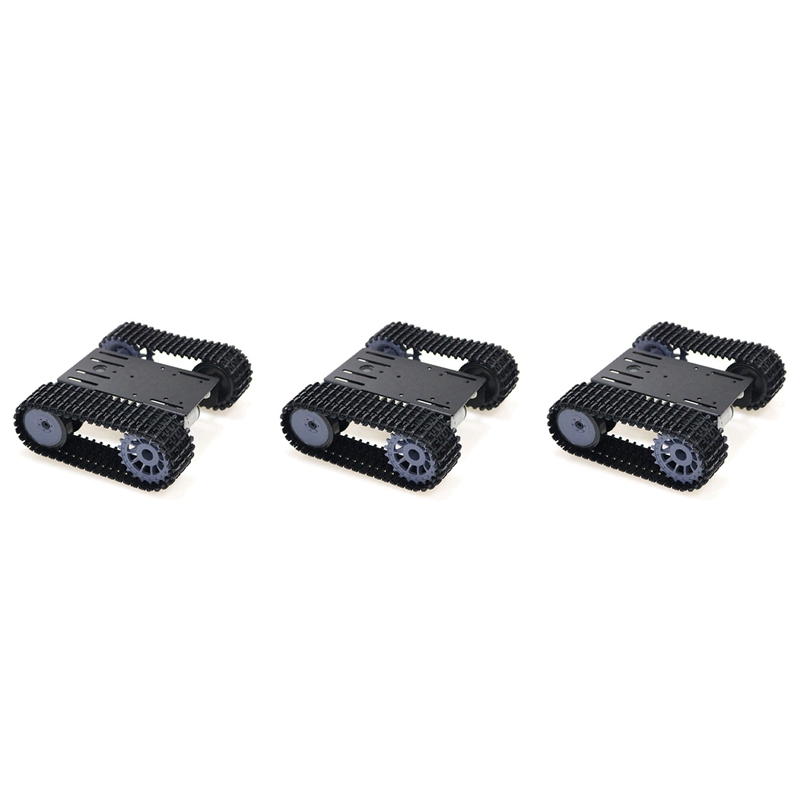 3X Smart Tank Car Chassis Tracked Crawler Robot Platform with Dual DC ...
