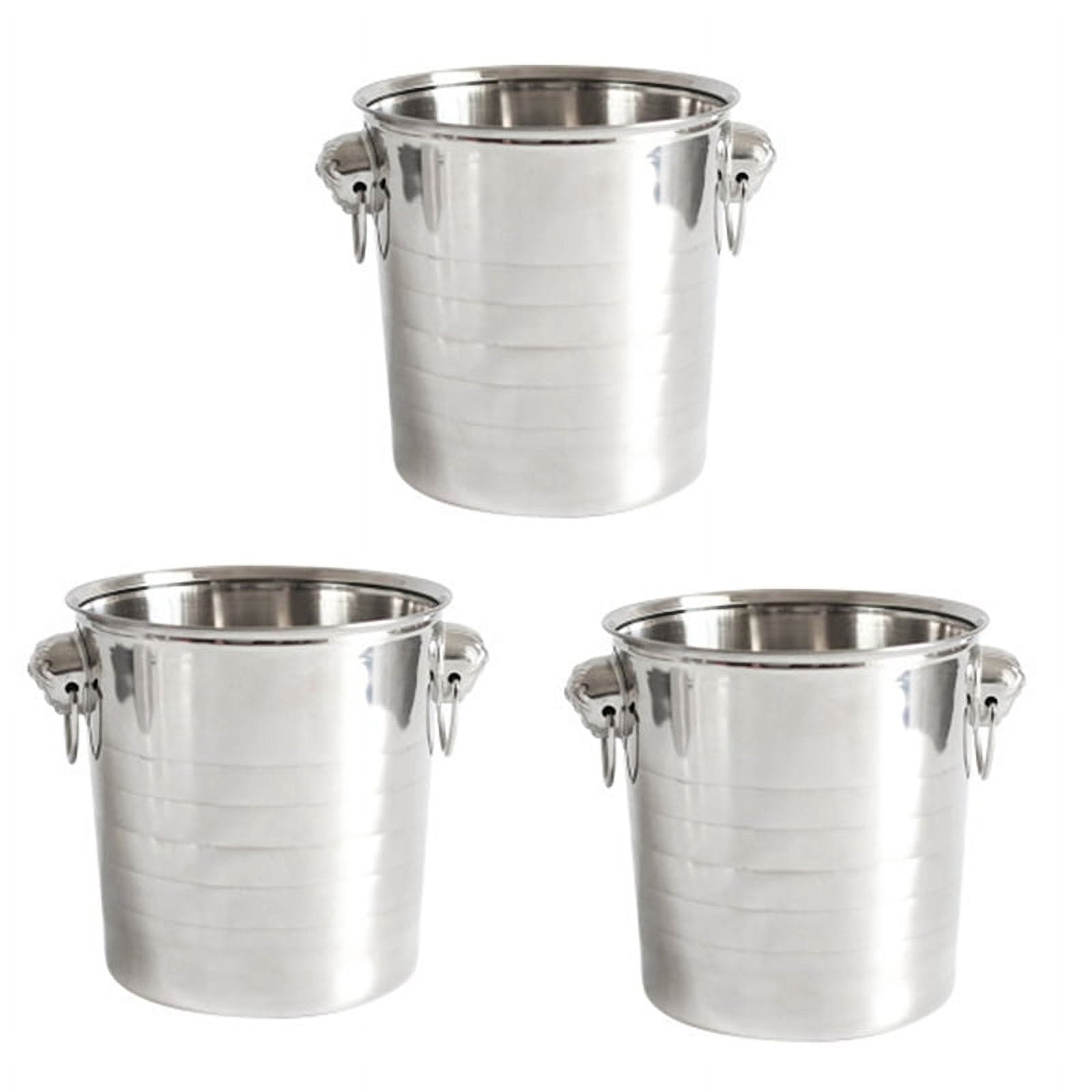 3X Stainless Steel Ice Punch Bucket Wine Beer Cooler Champagne Cooler ...