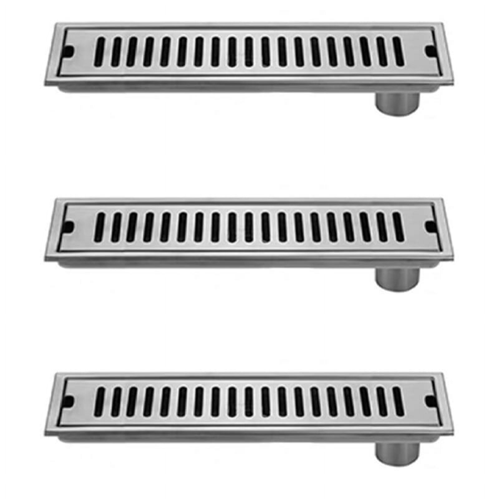 3X Stainless Steel Shower Room Flow Floor Drain Ground Water Drainage ...