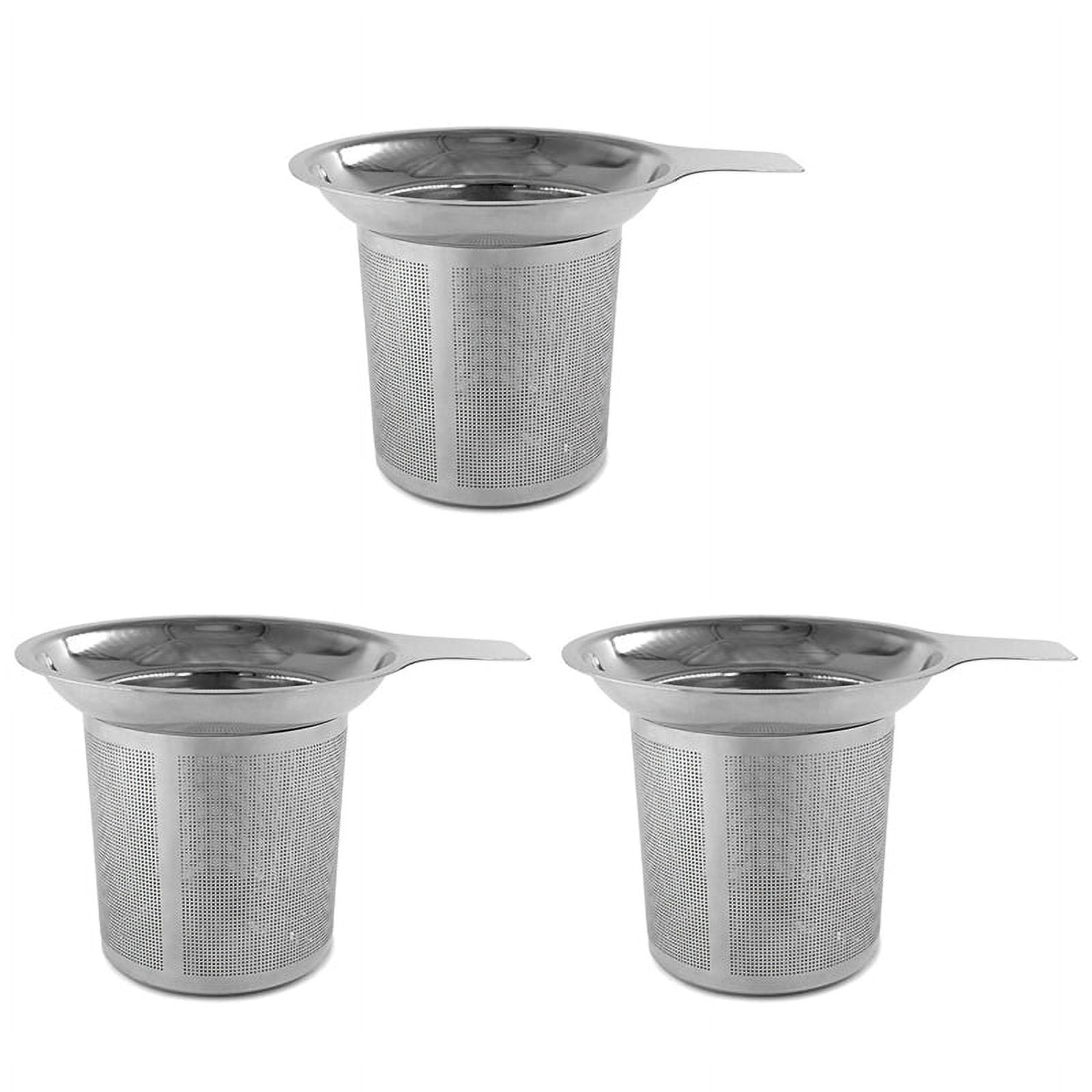 3X Stainless Steel Tea Strainer, Teapot, Tea Sieve, Coffee Cup, Leaking ...