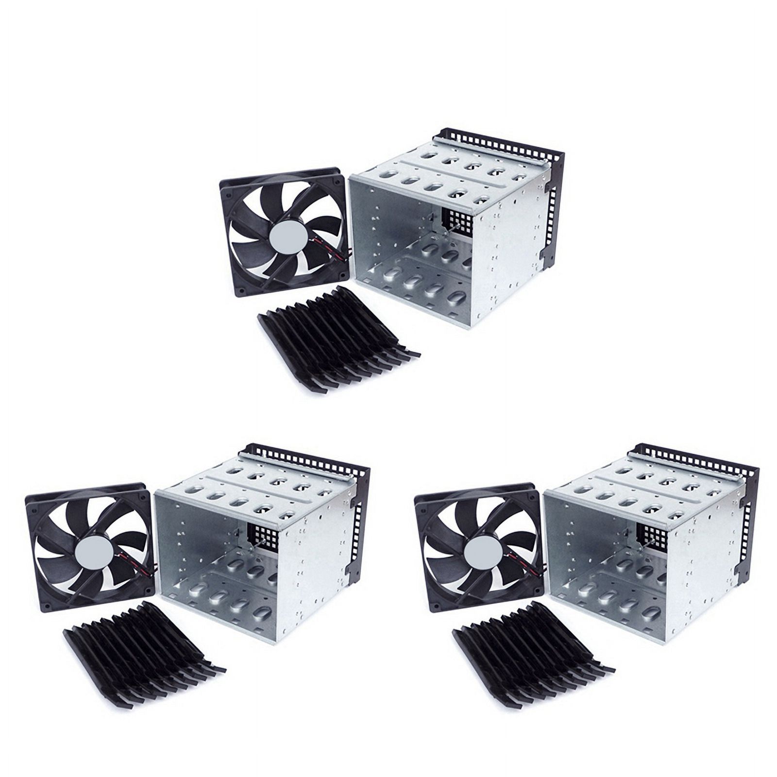 3X Storage Expansion Hard Drive Cage DIY Hard Drive Disk Cage Rack 5.25 ...