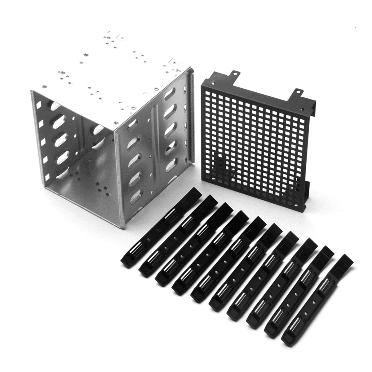 3X Storage Expansion Hard Drive Cage DIY Hard Drive Disk Cage Rack 5.25 ...