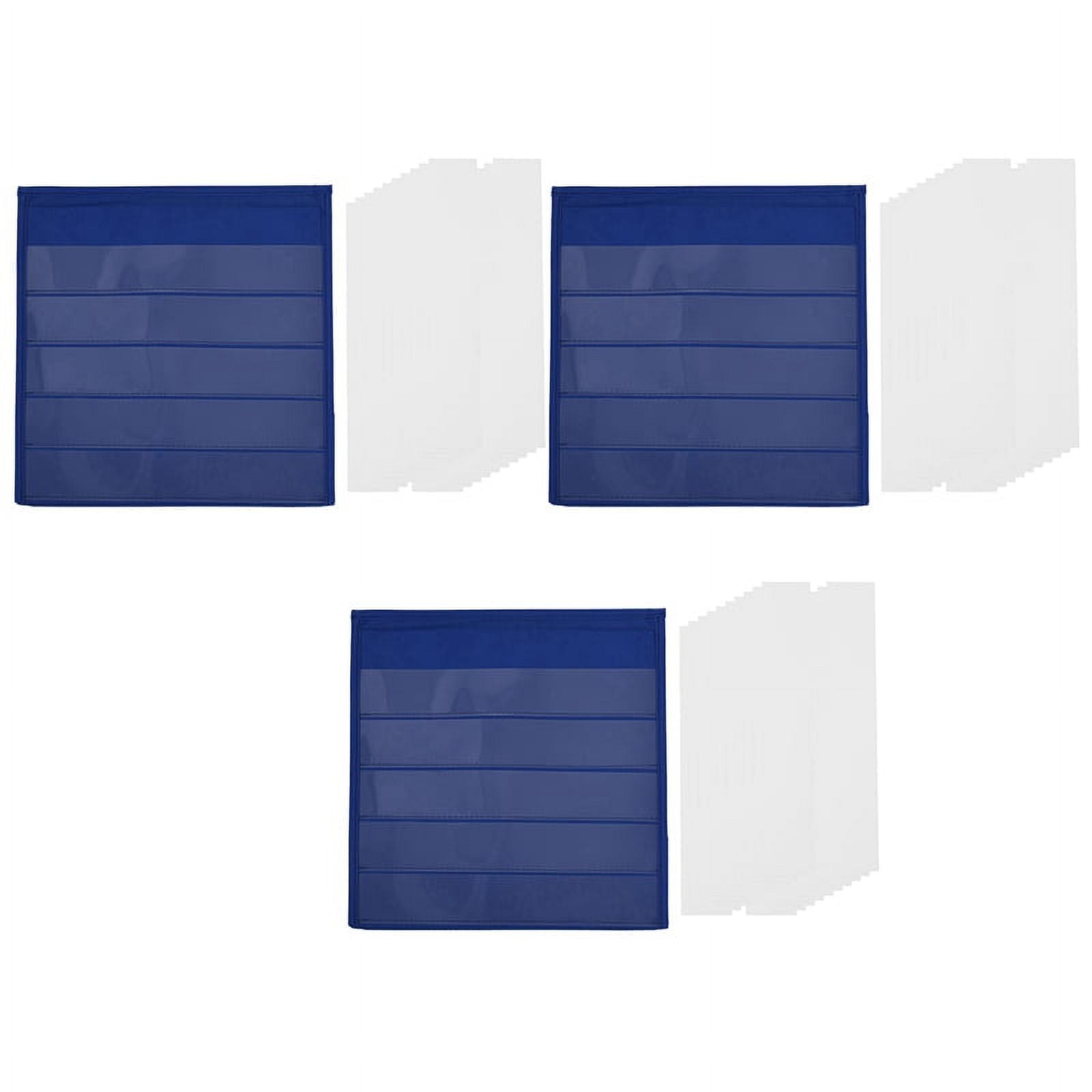 3X Tabletop Desktop Pocket Chart Table Top with Bonus 60X Dry Erase ...