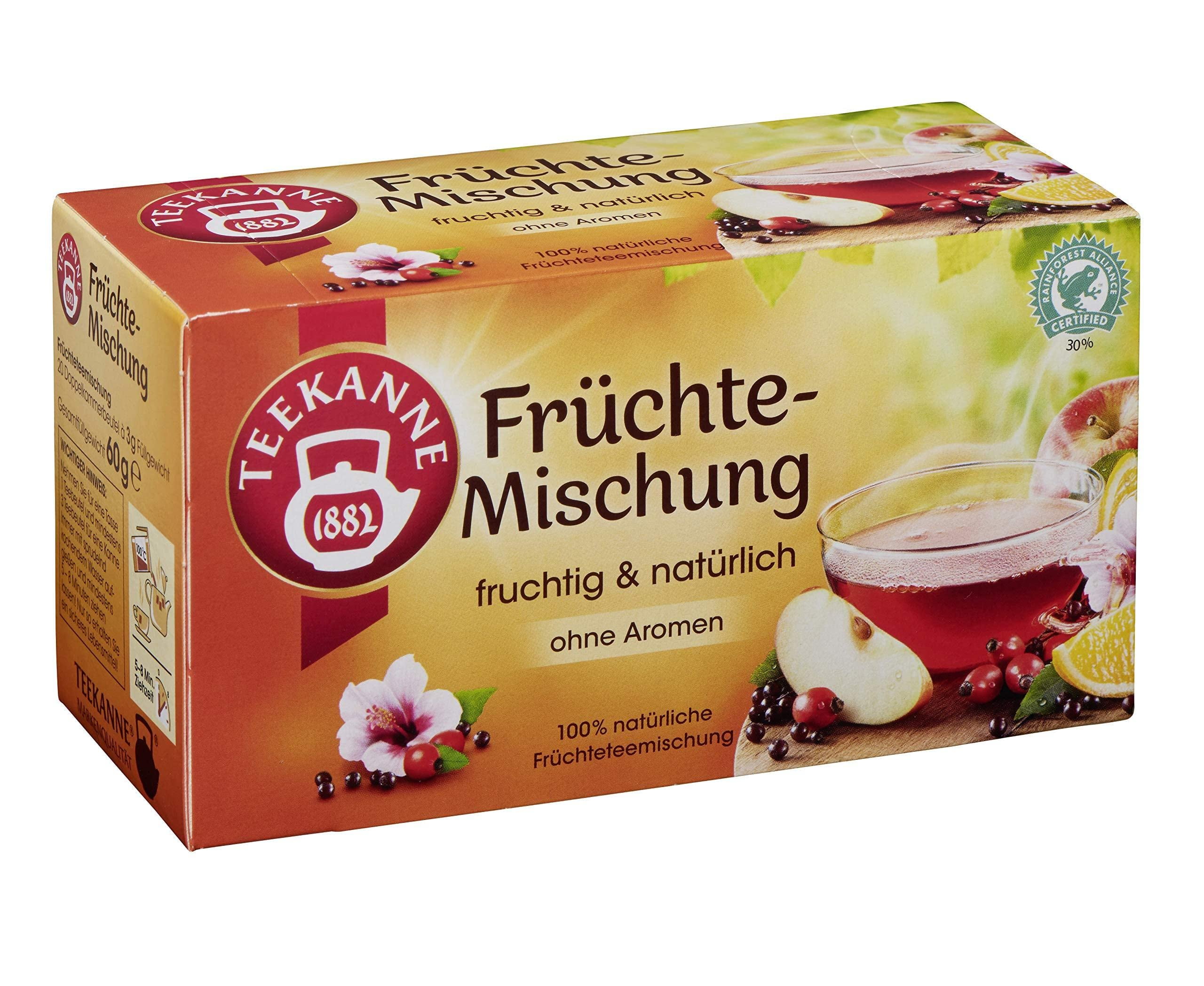 3X Teekanne (Früchte-Genuss) Fruits (Each Box 20 Tea Bags) - Walmart.com
