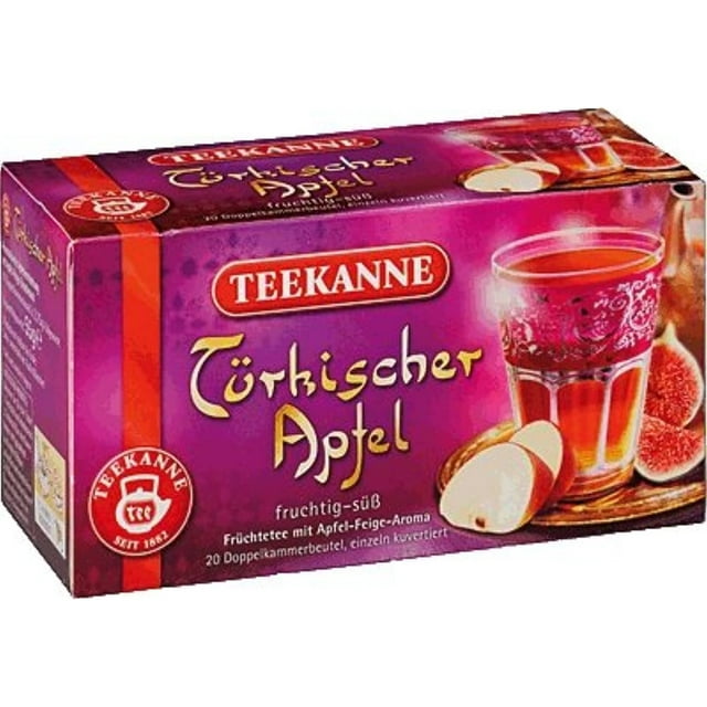 3X Teekanne (Türkischer Apfel) Turkey Apple (Each Box 20 Tea Bags ...