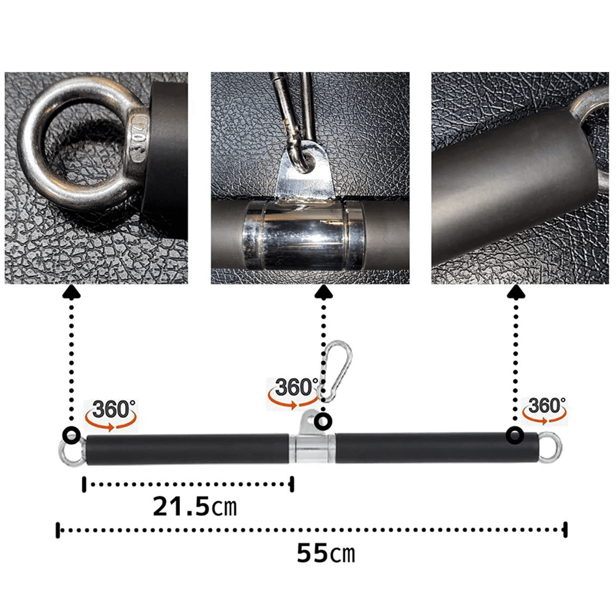 3X Training Pulling Bar Device Accessories Pull Down Straight Bar ...