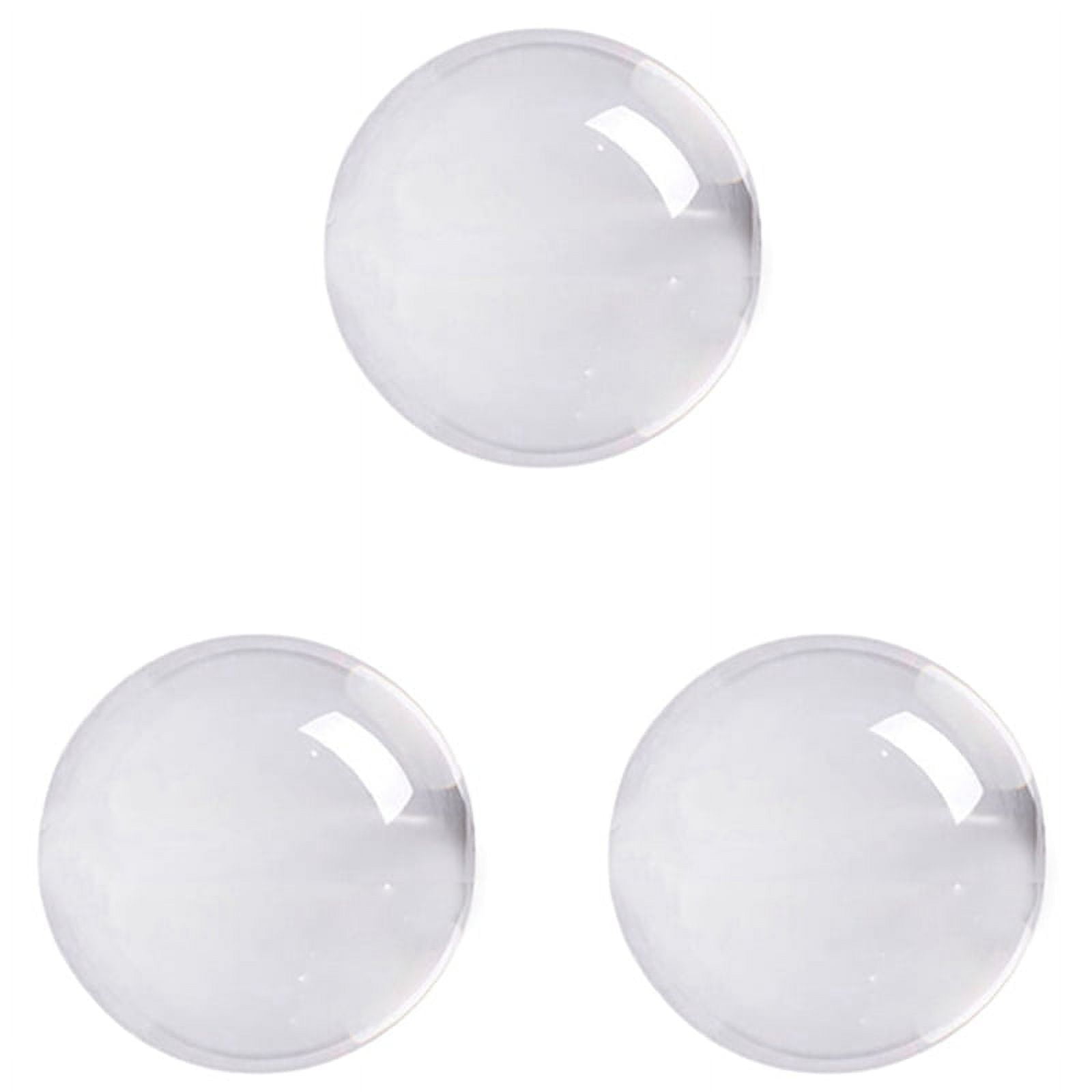 3X Transparent Color Glass Crystal Ball Healing Sphere Photography ...