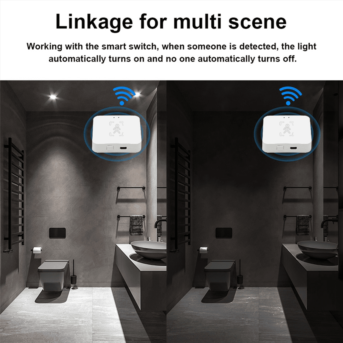 3X Tuya Zigbee Human Presence Detector with Holder Smart Human Body PIR ...