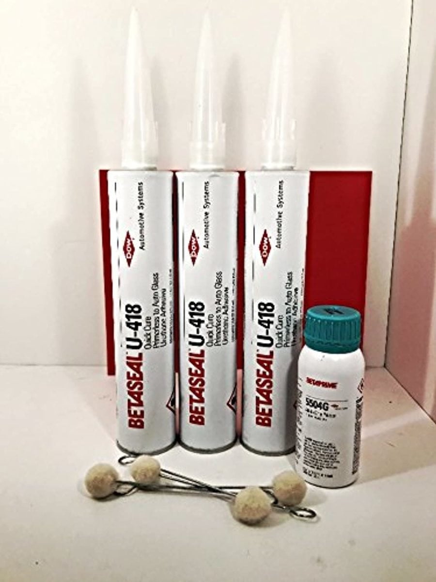 3X U-418 Dow Betaseal Auto Glass Urethane/Sealant/Adhesive & 5504G ...