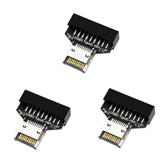 3X USB3.2 Type-E 20Pin to USB 19P Chassis Front USB Type A Type C ...