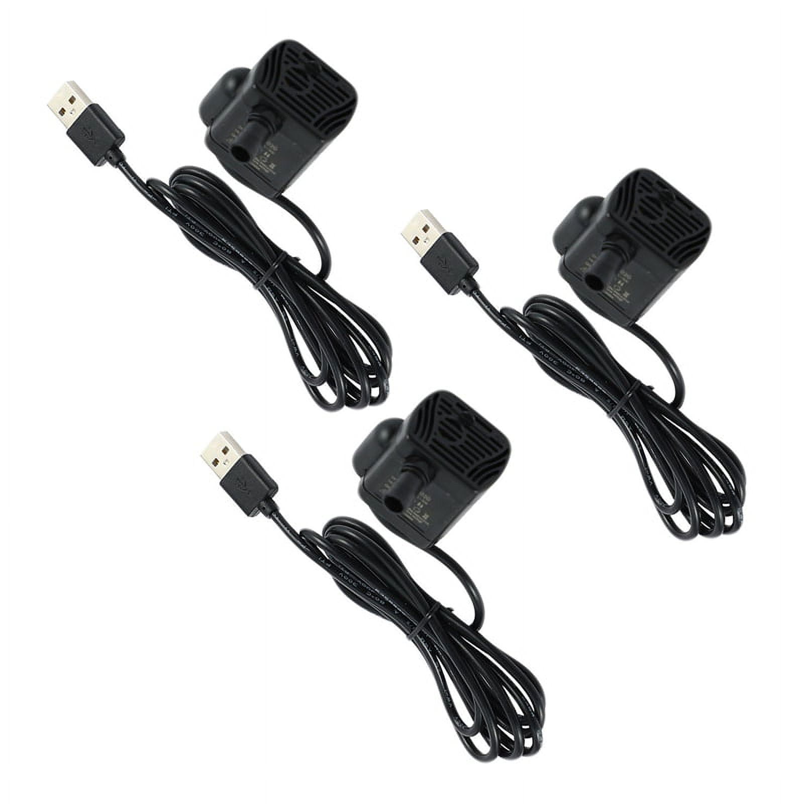 3X Ultra-Quiet Mini Brushless USB Water Pump 5V 70cm Submersible ...