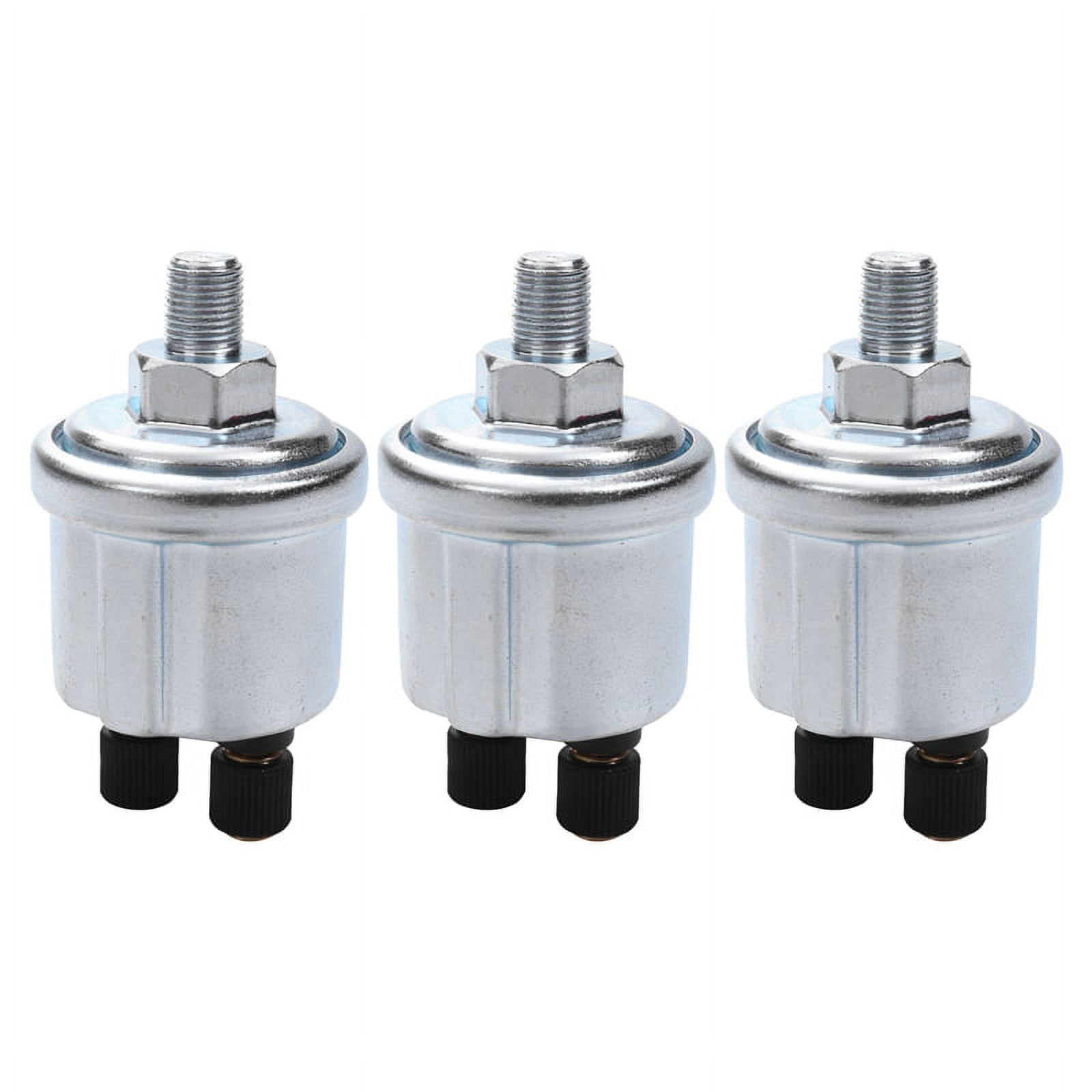 3X Universal Oil Pressure Sensor 0 To 10 Bars 1/8 Npt Generator Part 10Mm Crew Plug Alarm ...