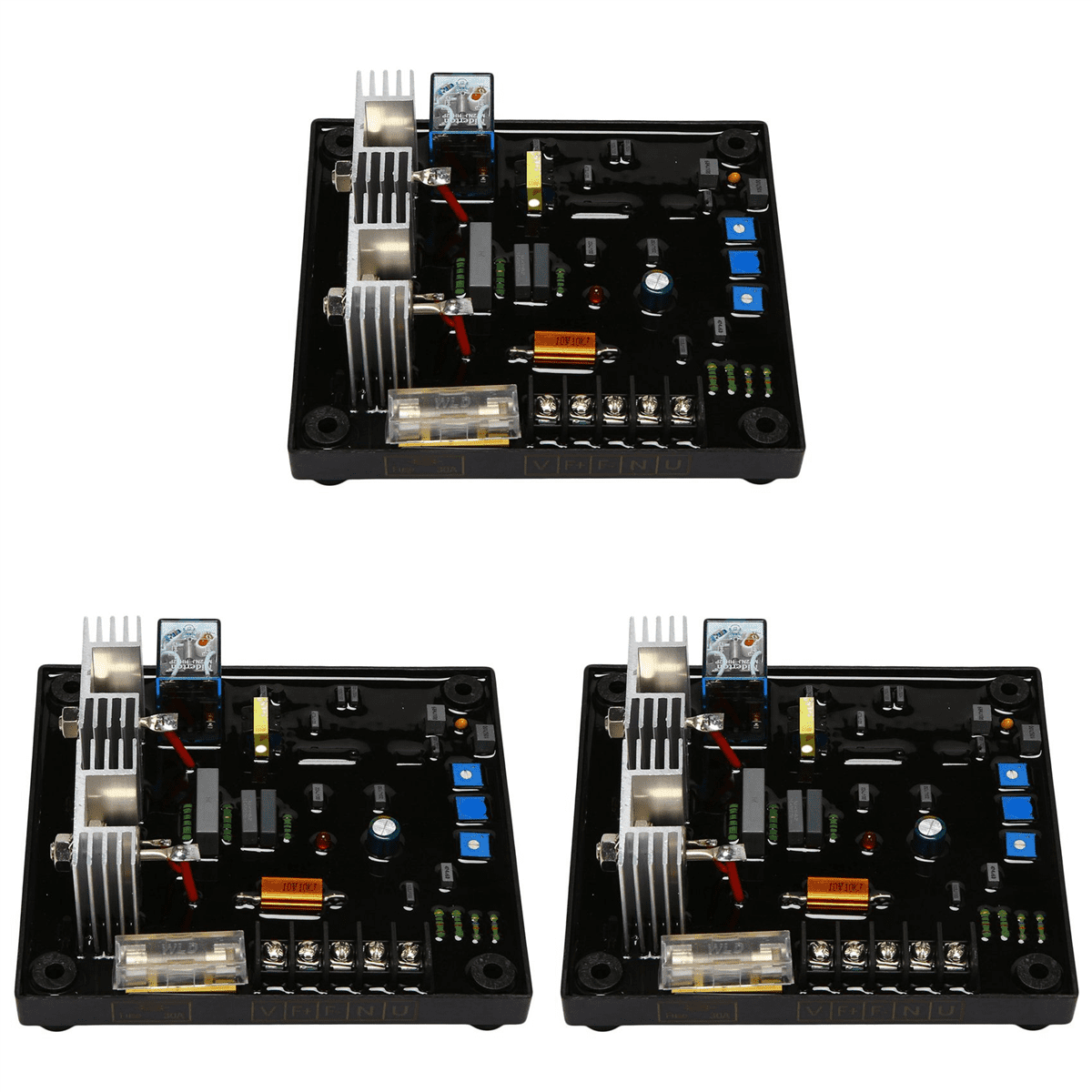 3X Universal POW50A AVR 30A Voltage Regulator for Brush and Brushless ...